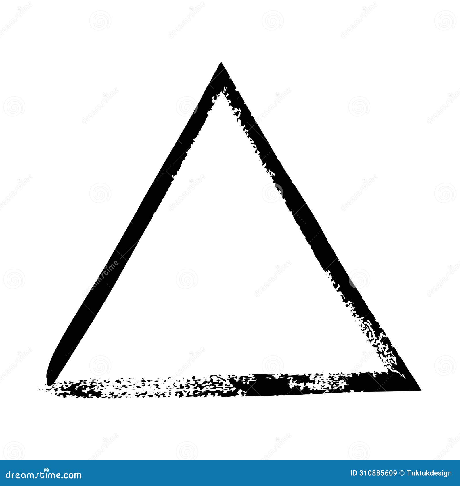 Triangle Grunge Texture Element Frame Border Shape Icon for Decorative ...