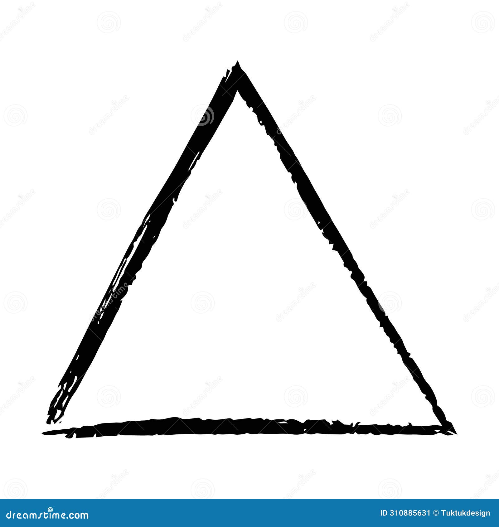 Triangle Grunge Texture Element Frame Border Shape Icon for Decorative ...