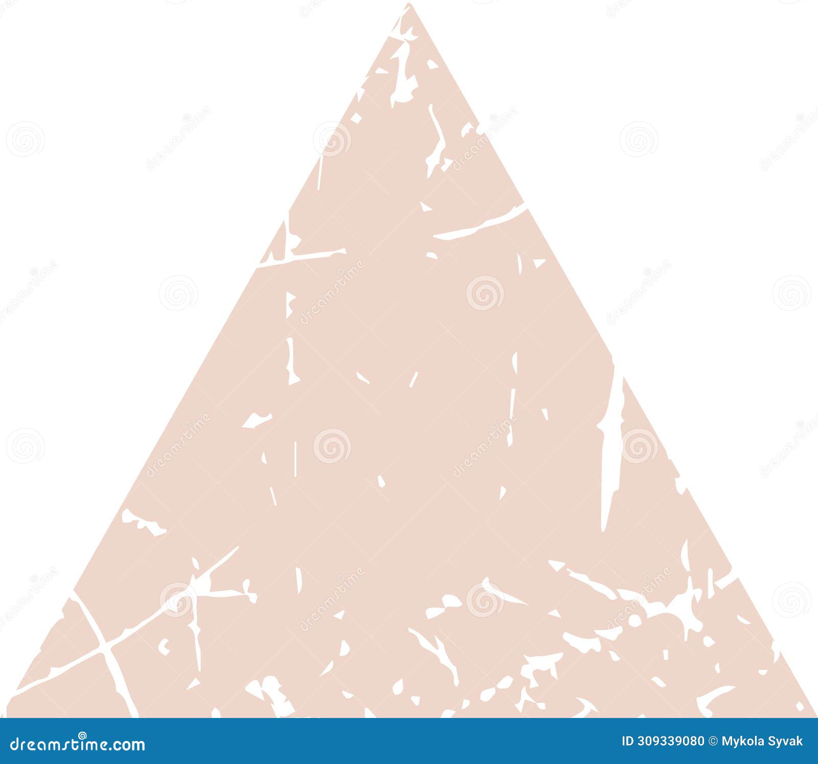 Triangle with Grunge Texture Stock Illustration - Illustration of paint ...