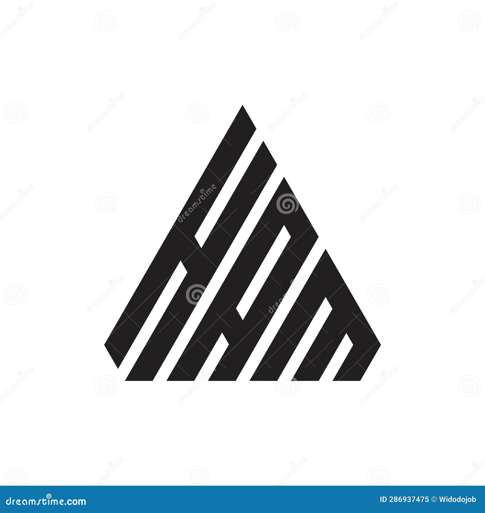 Triangle HAM Logo Design Vector Illustration Stock Vector ...