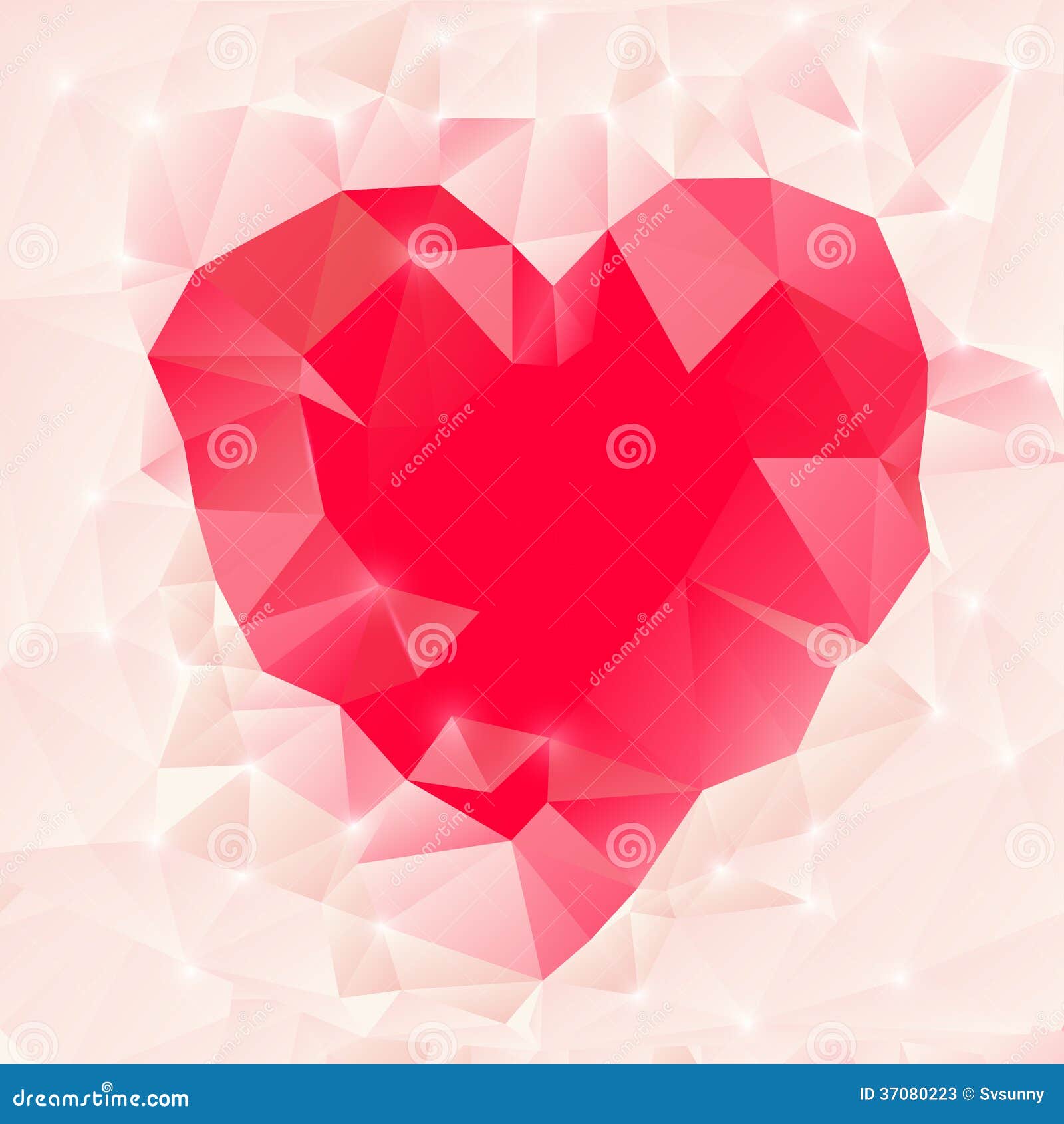 Triangle heart background stock vector. Illustration of object - 37080223
