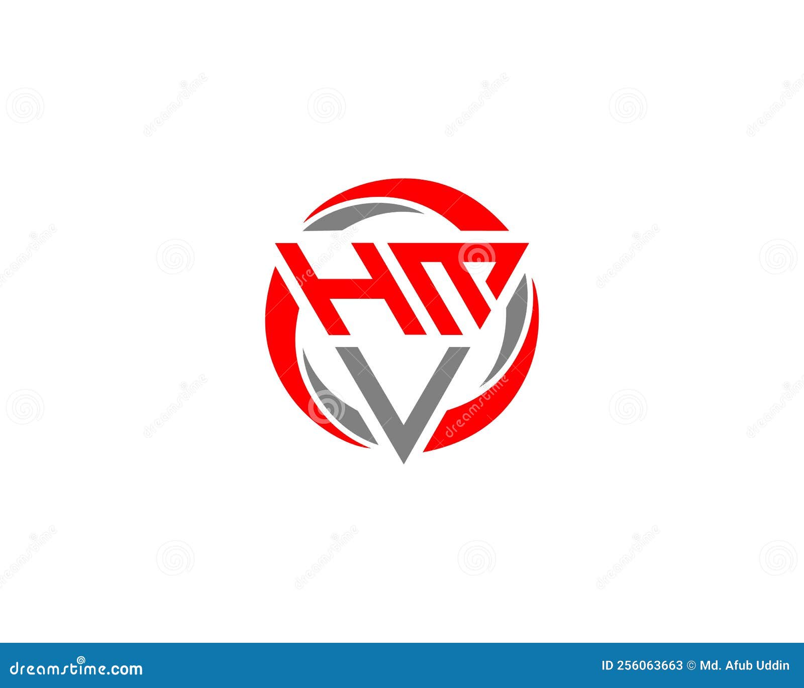 Triangle HMV and VHM Letter Logo Concept Vector Stock Vector ...