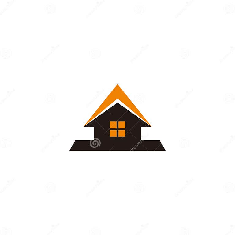 Triangle Home Arrow Up Window Logo Vector Stock Vector - Illustration ...