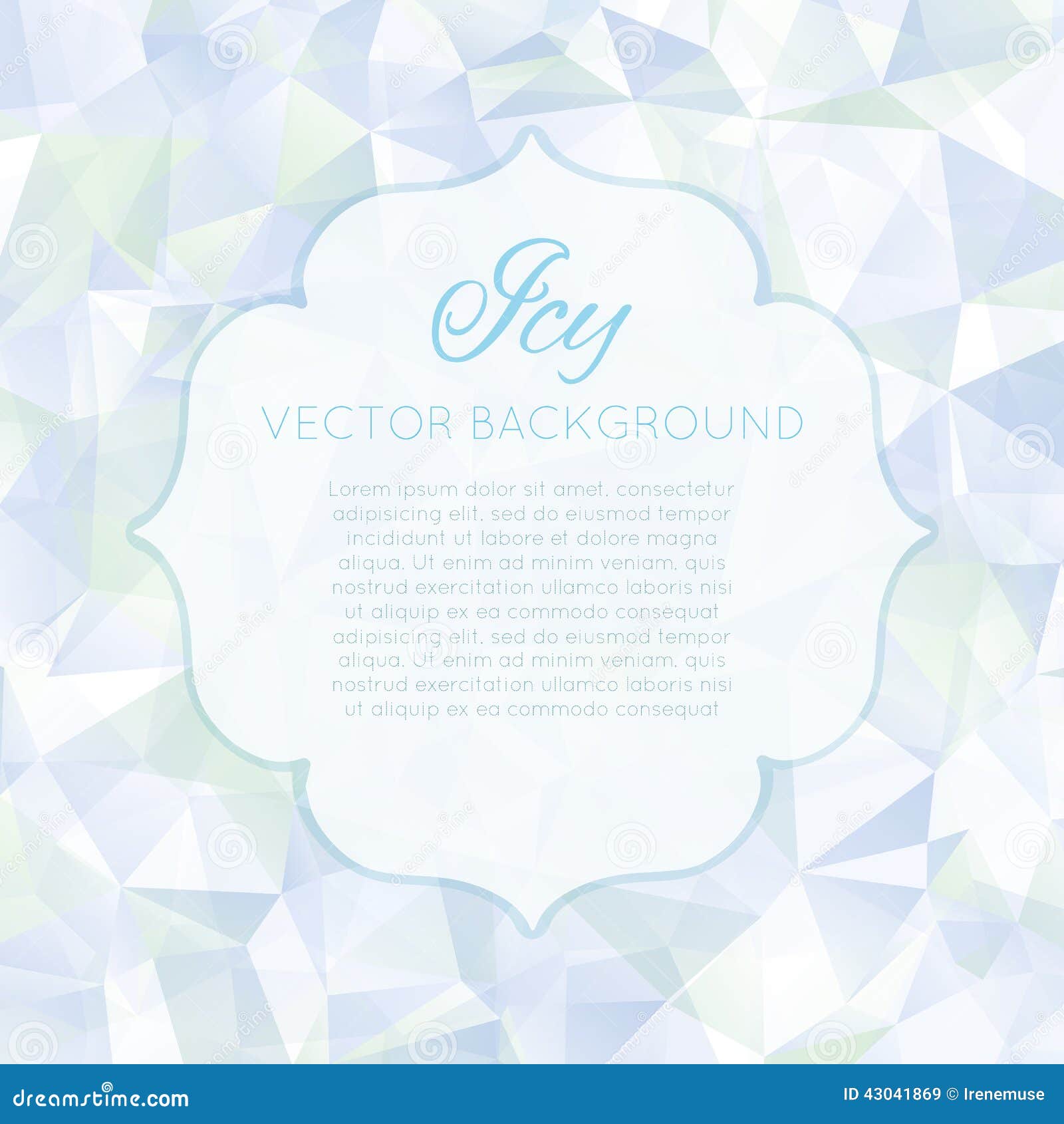 Triangle Ice Blue Abstract Vector Background Stock Vector ...
