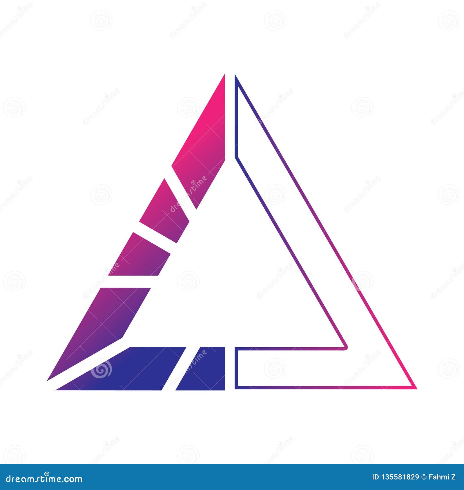 Triangle Icon Creaive Shape Geometric Logo Stock Illustration ...