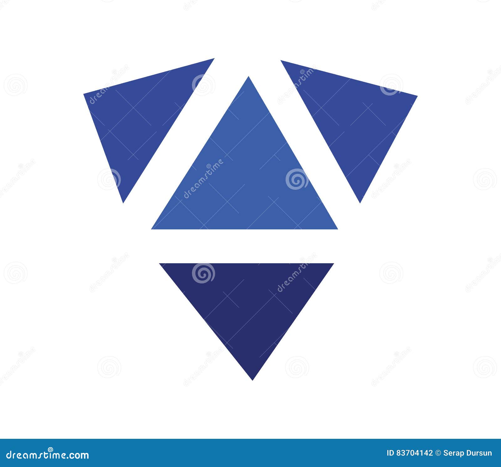 Triangle Icon Design Concept Stock Illustration - Illustration of ...