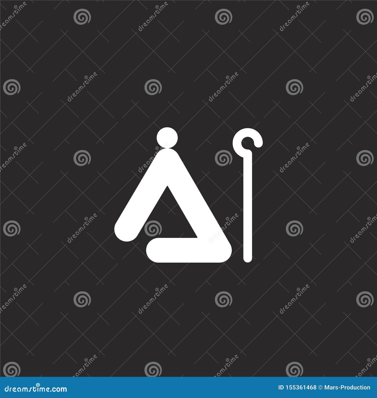Triangle Icon. Filled Triangle Icon for Website Design and Mobile, App ...