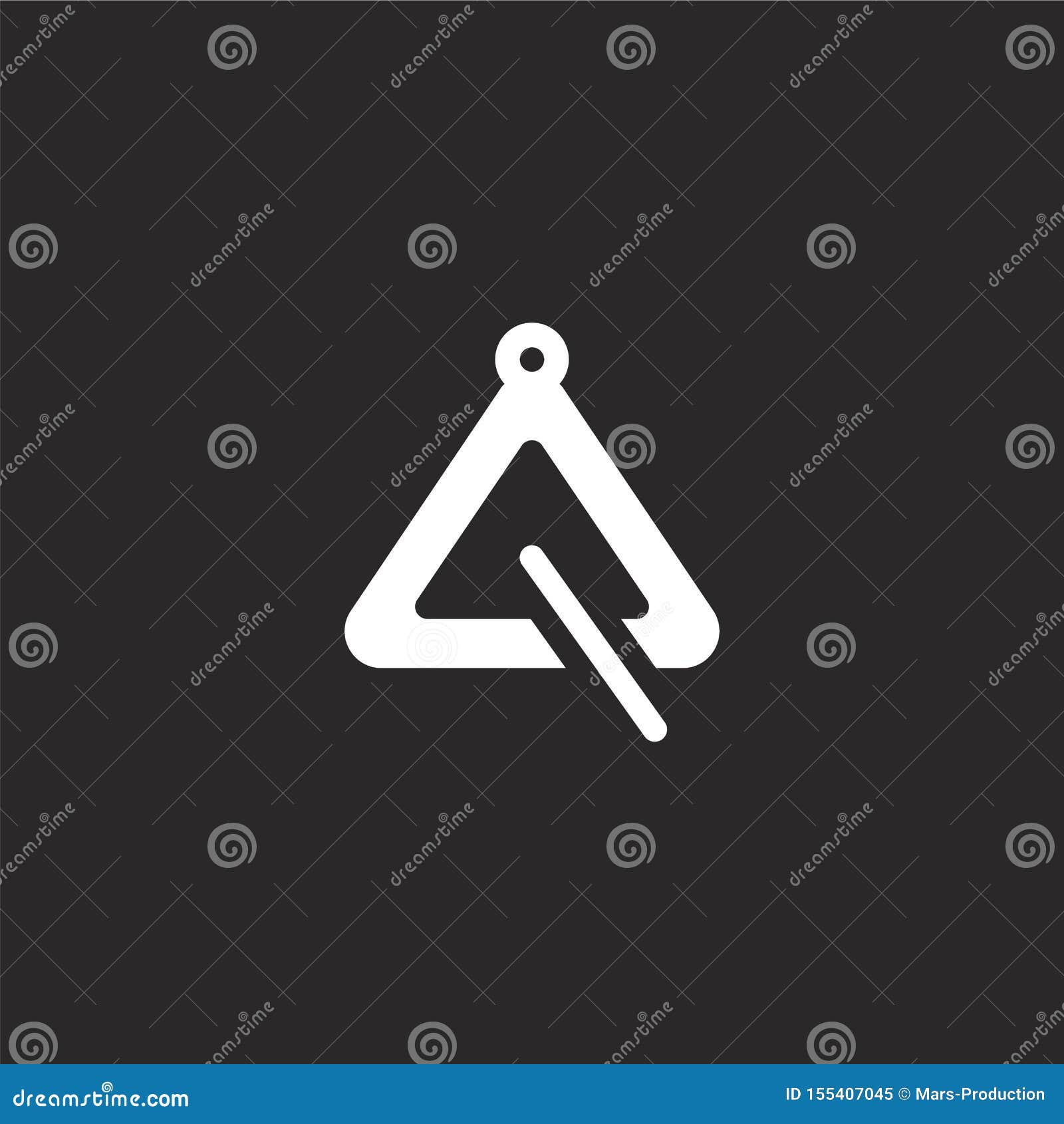 Triangle Icon. Filled Triangle Icon for Website Design and Mobile, App ...