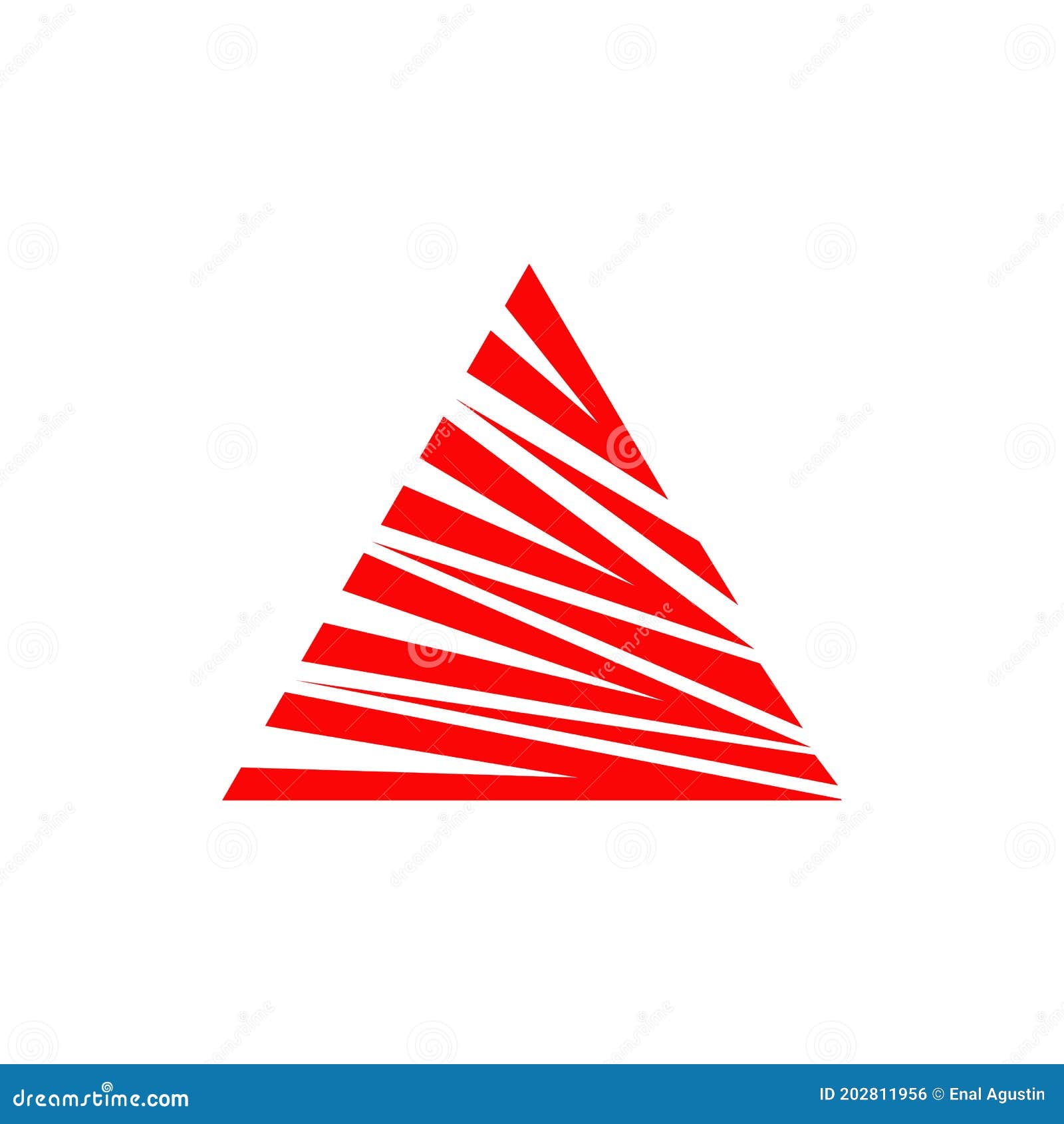 Triangle Icon Logo Design for Business Company Template Stock Vector ...