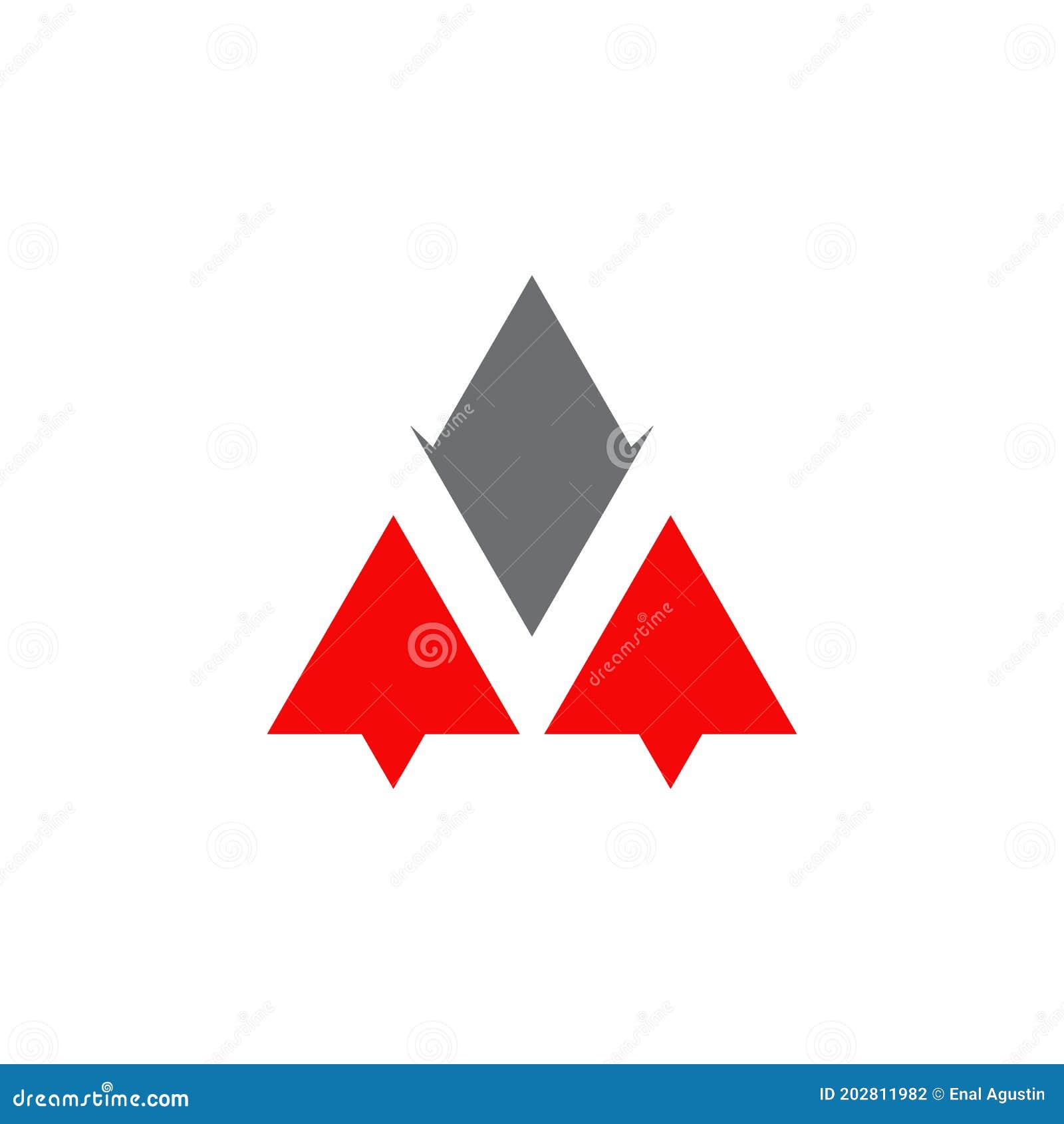 Triangle Icon Logo Design for Business Company Template Stock Vector ...