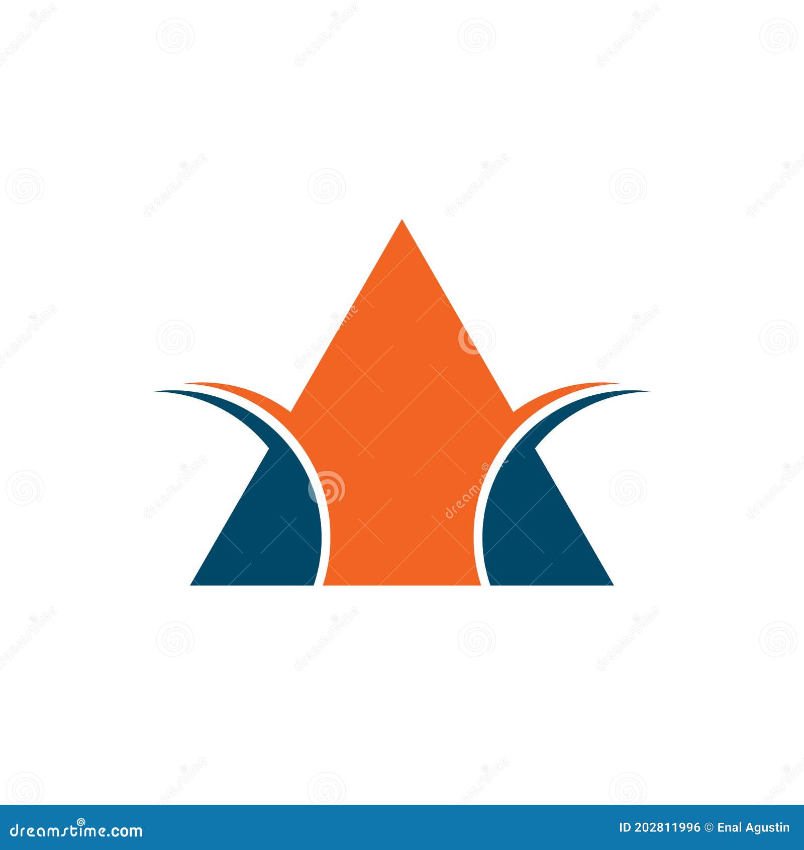 Triangle Icon Logo Design for Business Company Template Stock Vector ...