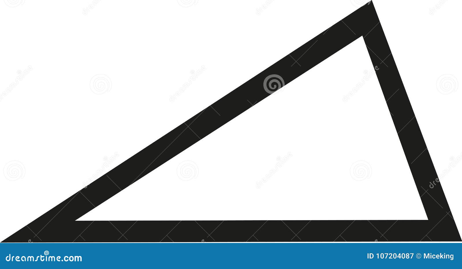 Triangle icon outline stock vector. Illustration of geometric - 107204087