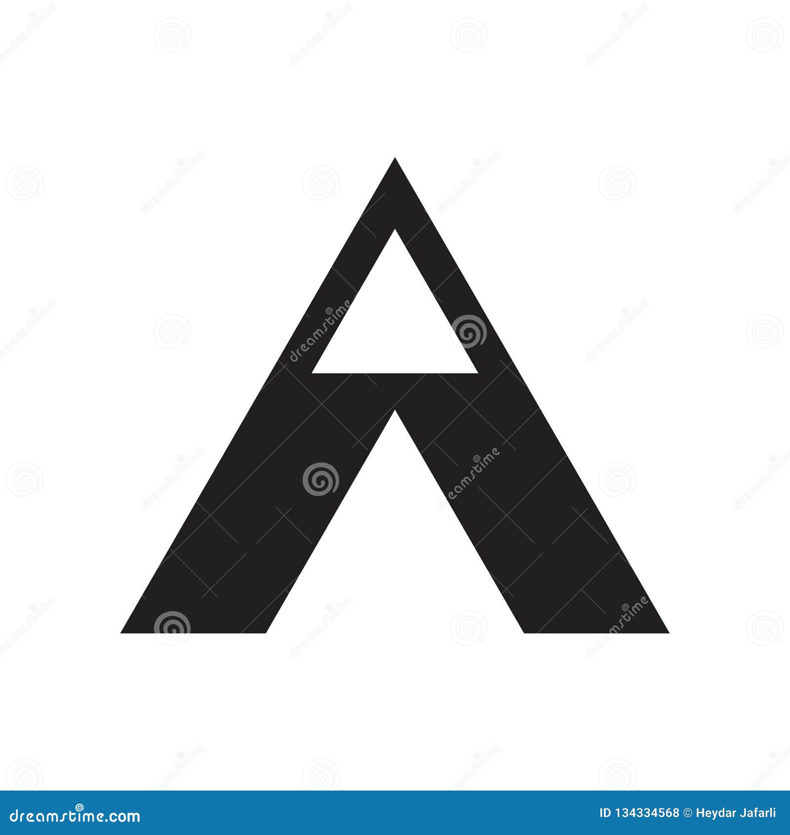 Triangle Icon Vector Sign and Symbol Isolated on White Background ...