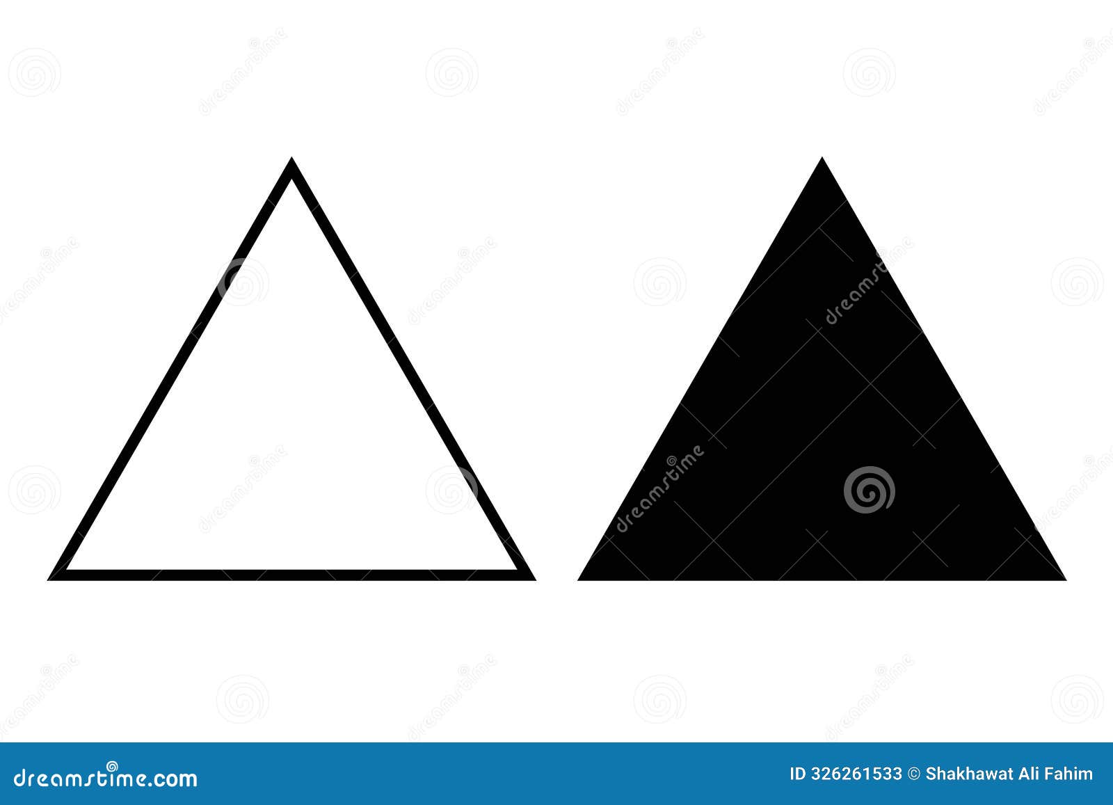Triangle Icon Vector Line Triangle. Triangle Line Art Vector Icon for ...