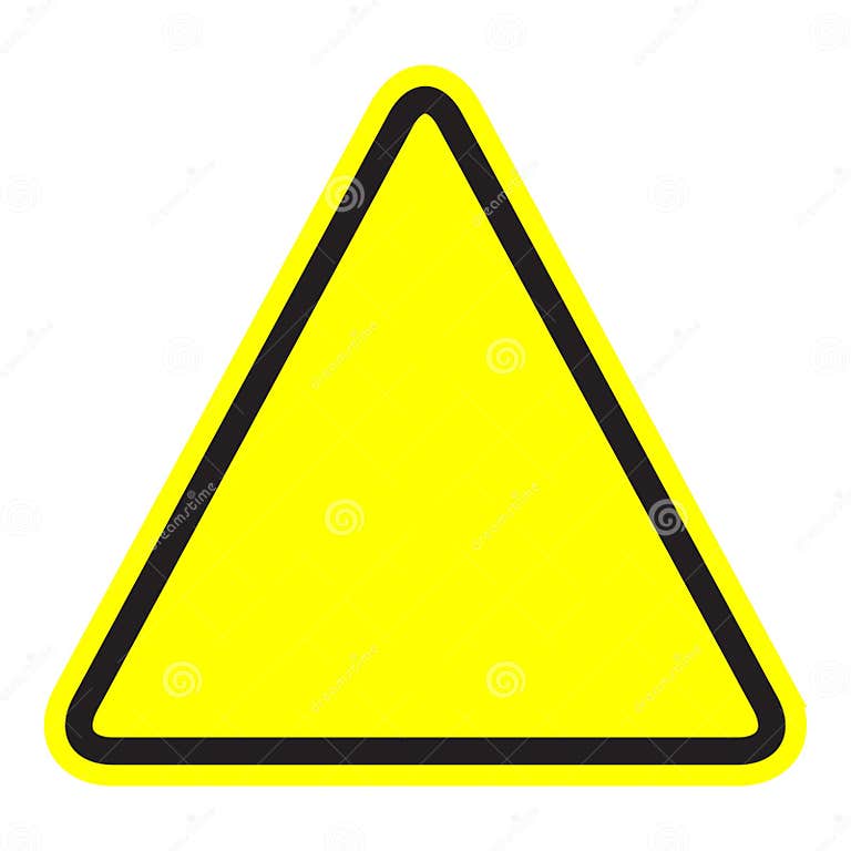 Triangle Icon, Warning, Empty, Vector Illustration Stock Vector ...