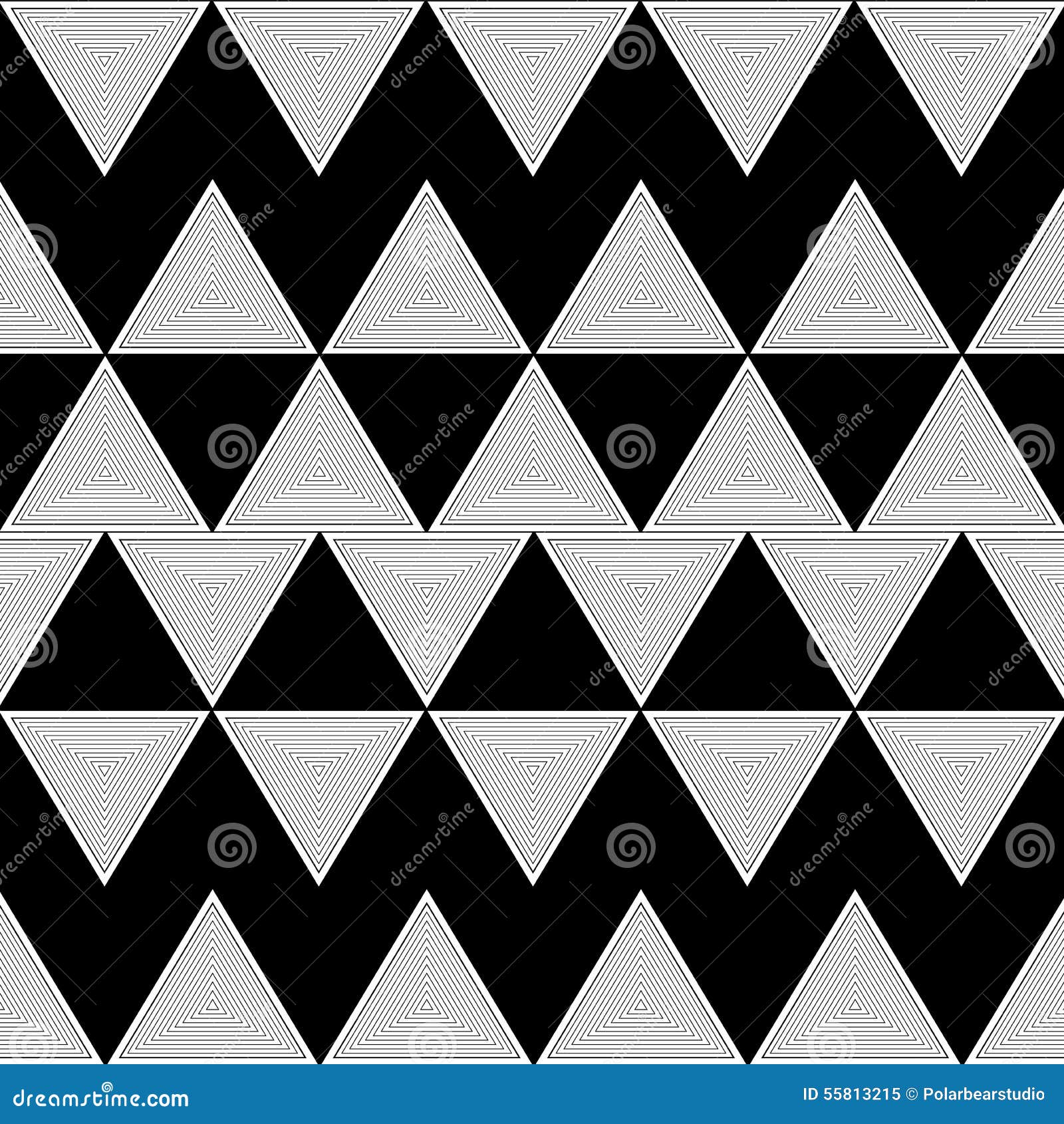 Triangle Illusion Pattern Zigzag Stock Vector - Illustration of ...