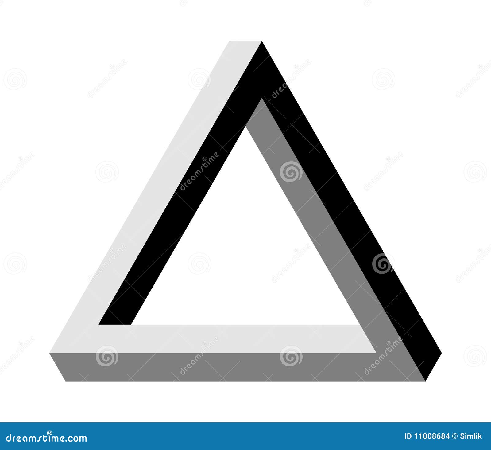 Triangle Illusion Penrose VECTOR Stock Vector - Illustration of ...