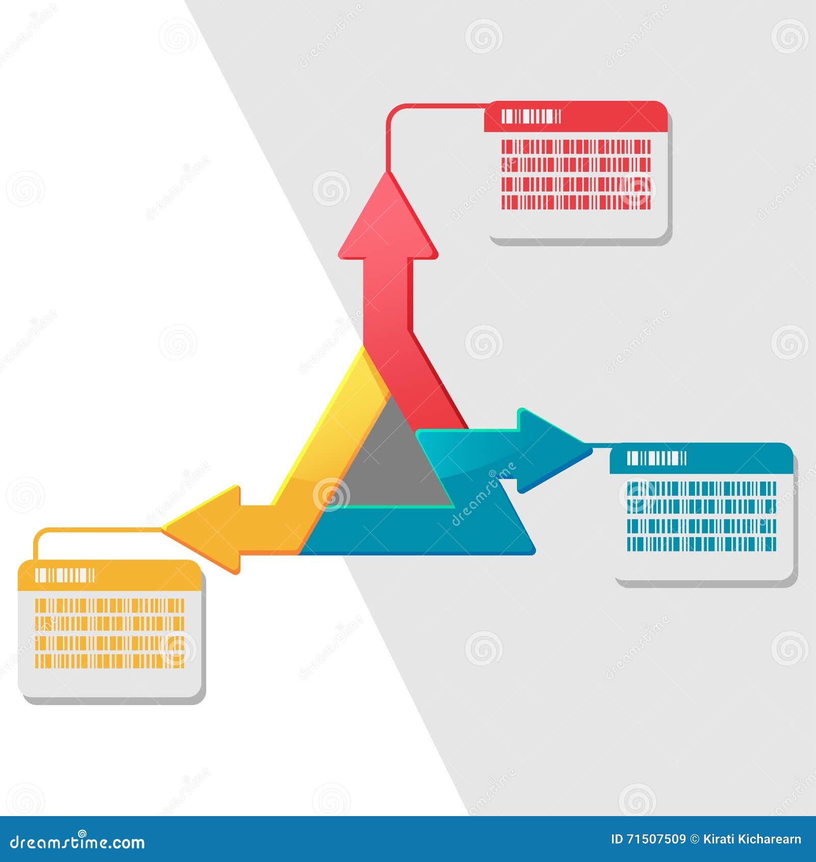 Triangle Info Graphic Template Presentation Stock Illustration ...