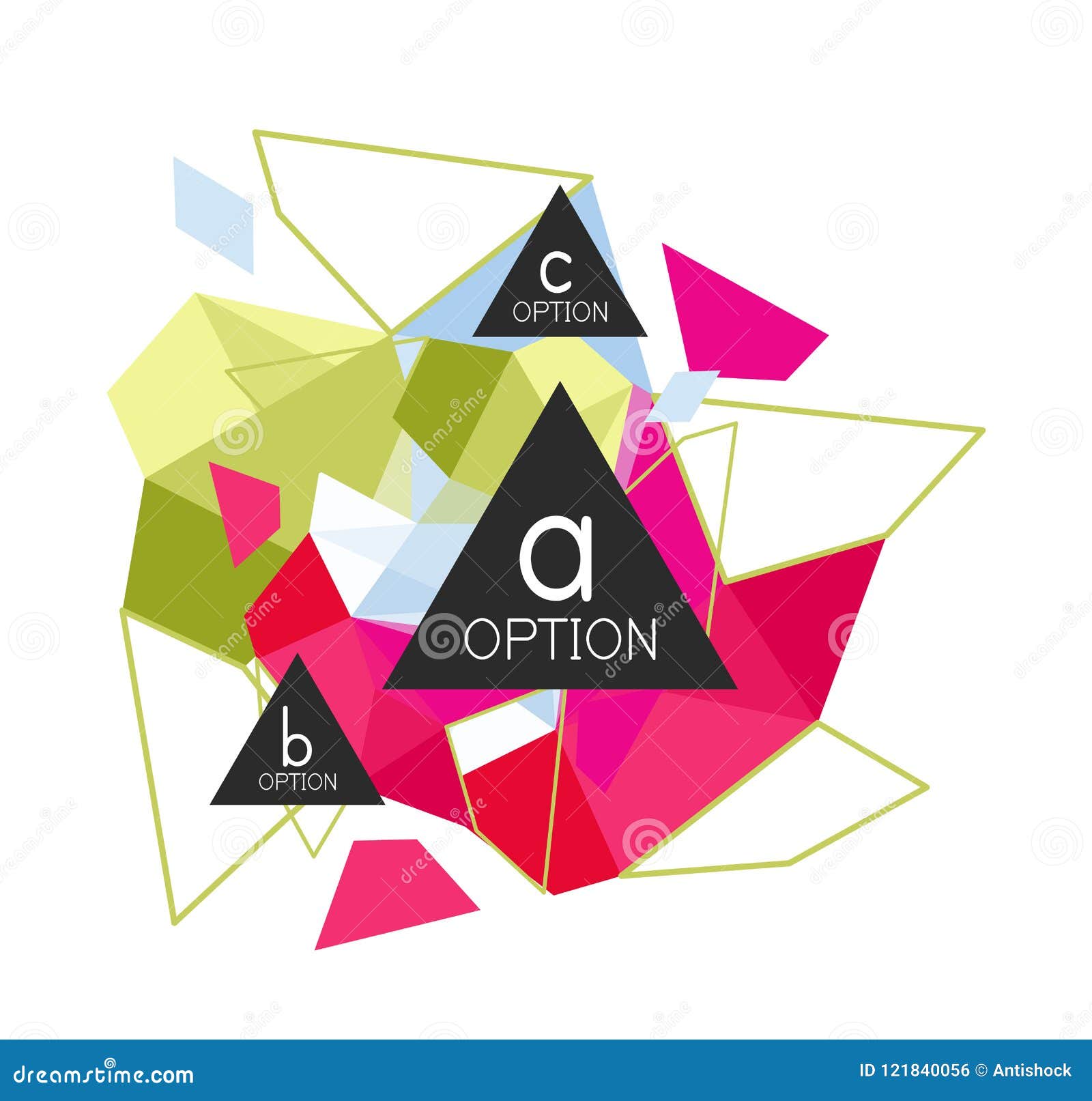 Triangle Infographics Design Layout Stock Vector - Illustration of ...