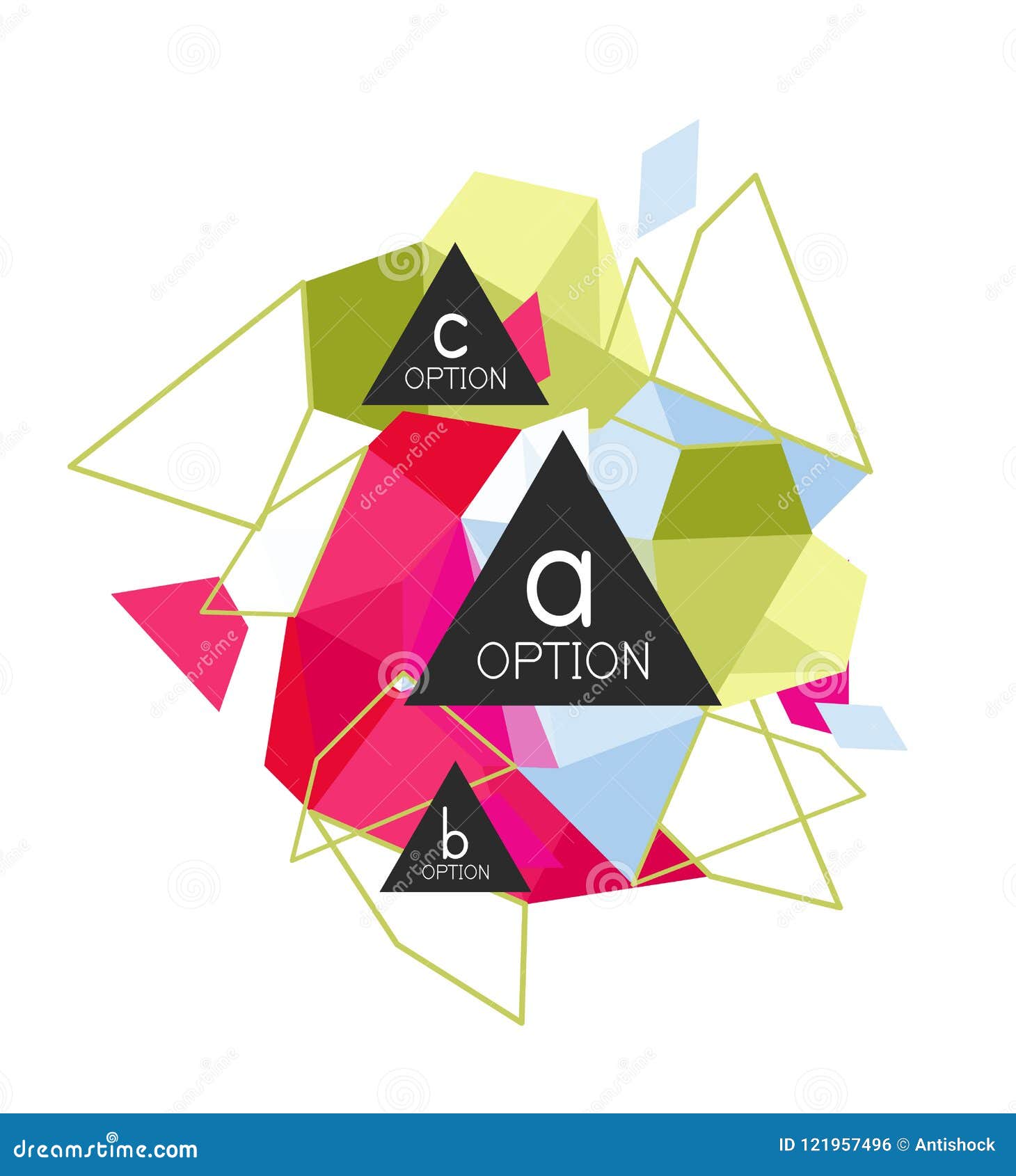 Triangle Infographics Design Layout Stock Vector - Illustration of ...