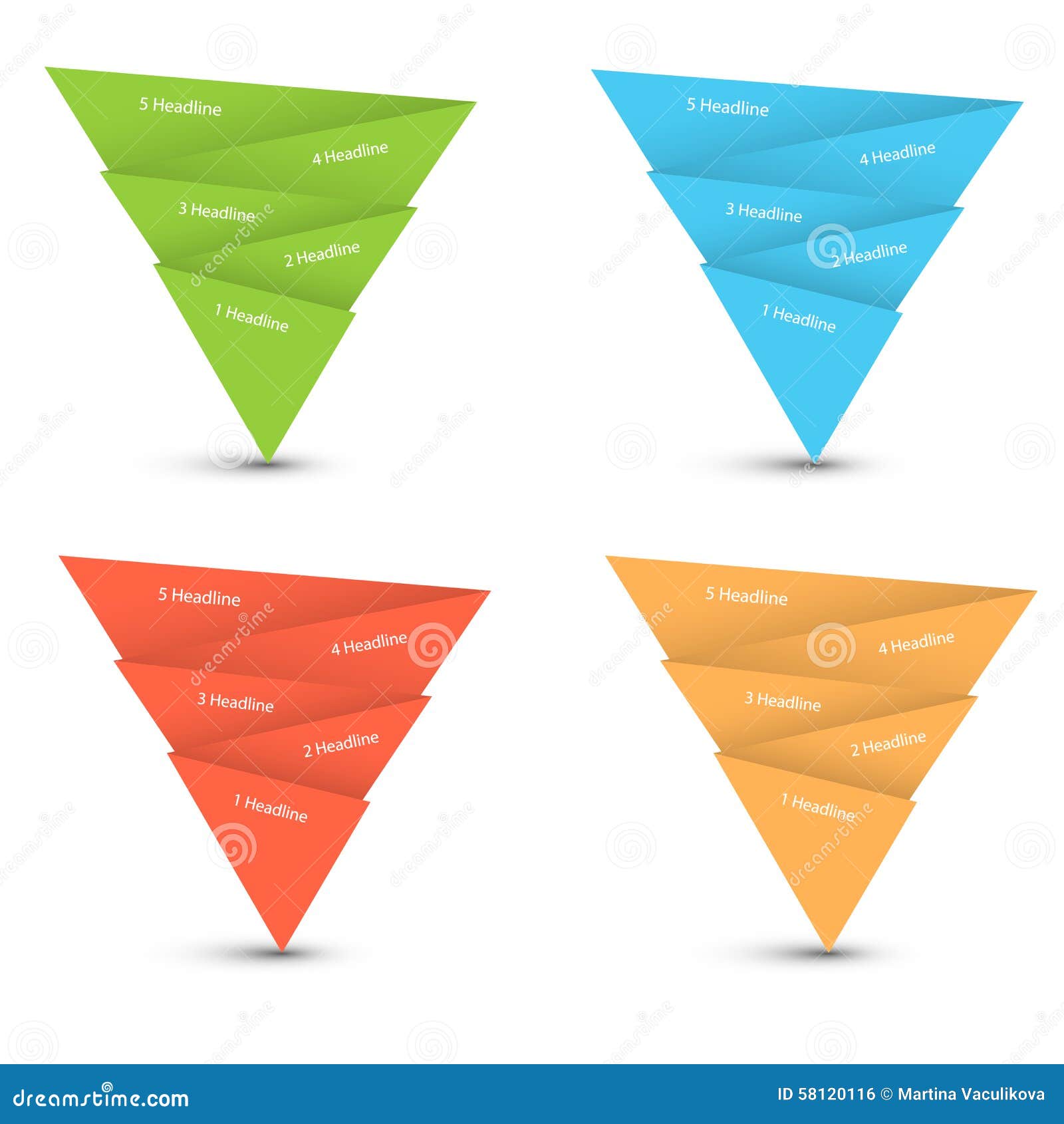 Triangle Infographics Template Stock Vector - Illustration of element ...