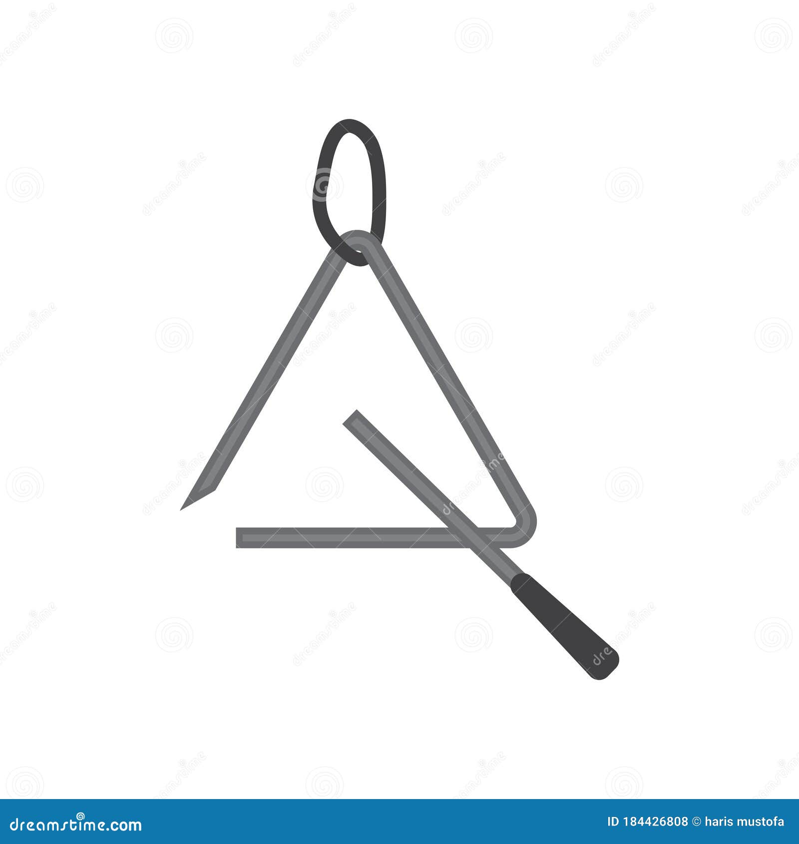 Triangle Instrument Graphic Design Template Vector Isolated Stock ...
