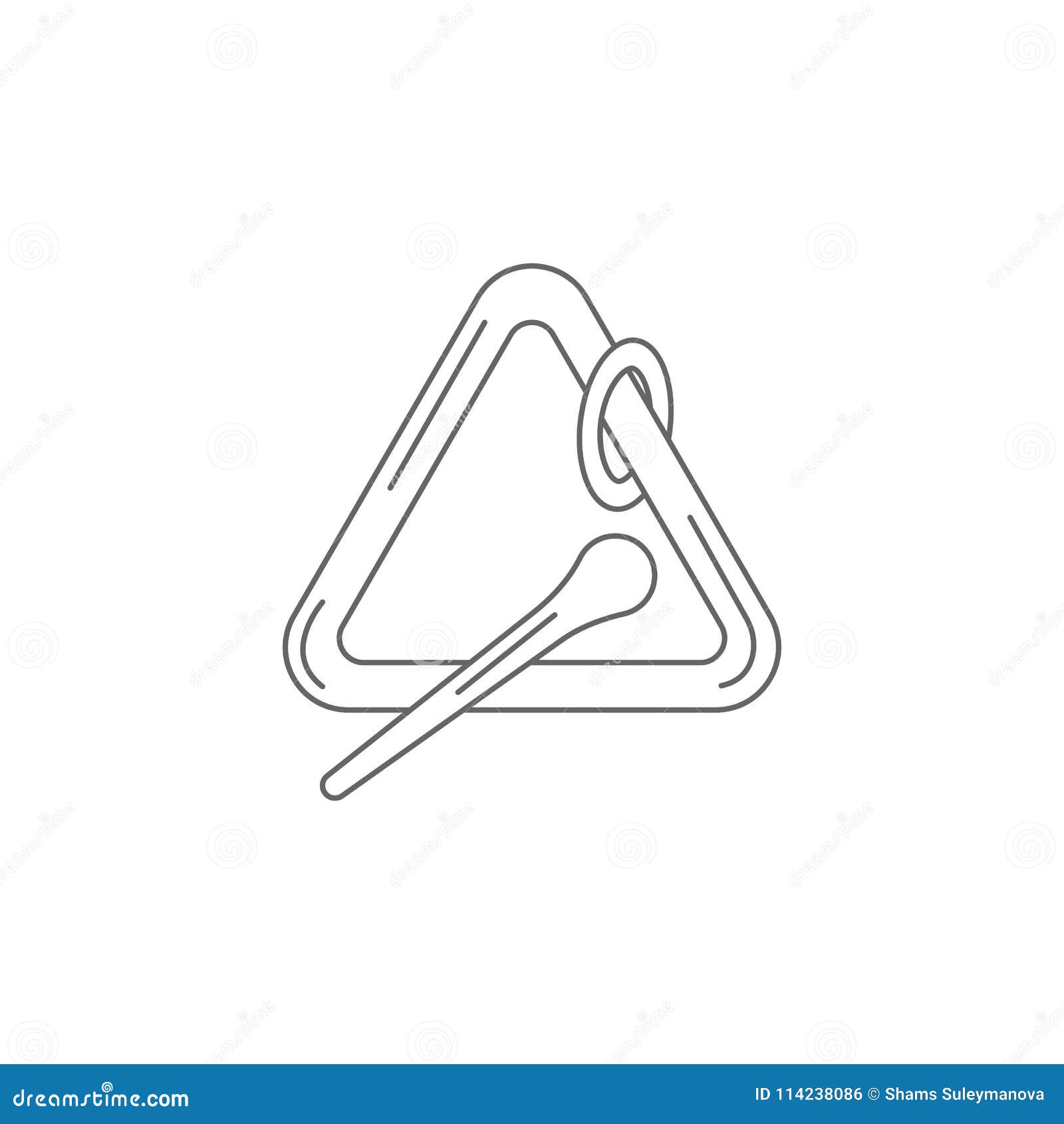 Triangle Instrument Drawing