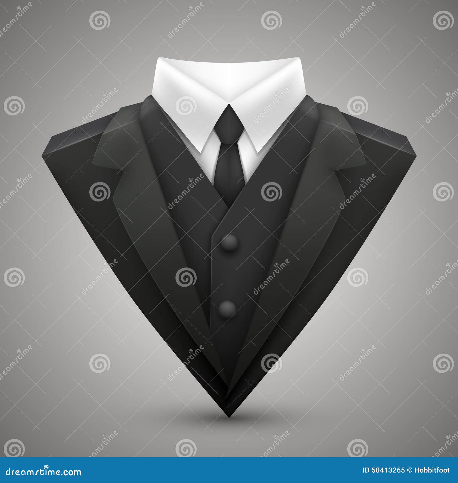 Triangle jacket and tie. stock vector. Illustration of design - 50413265