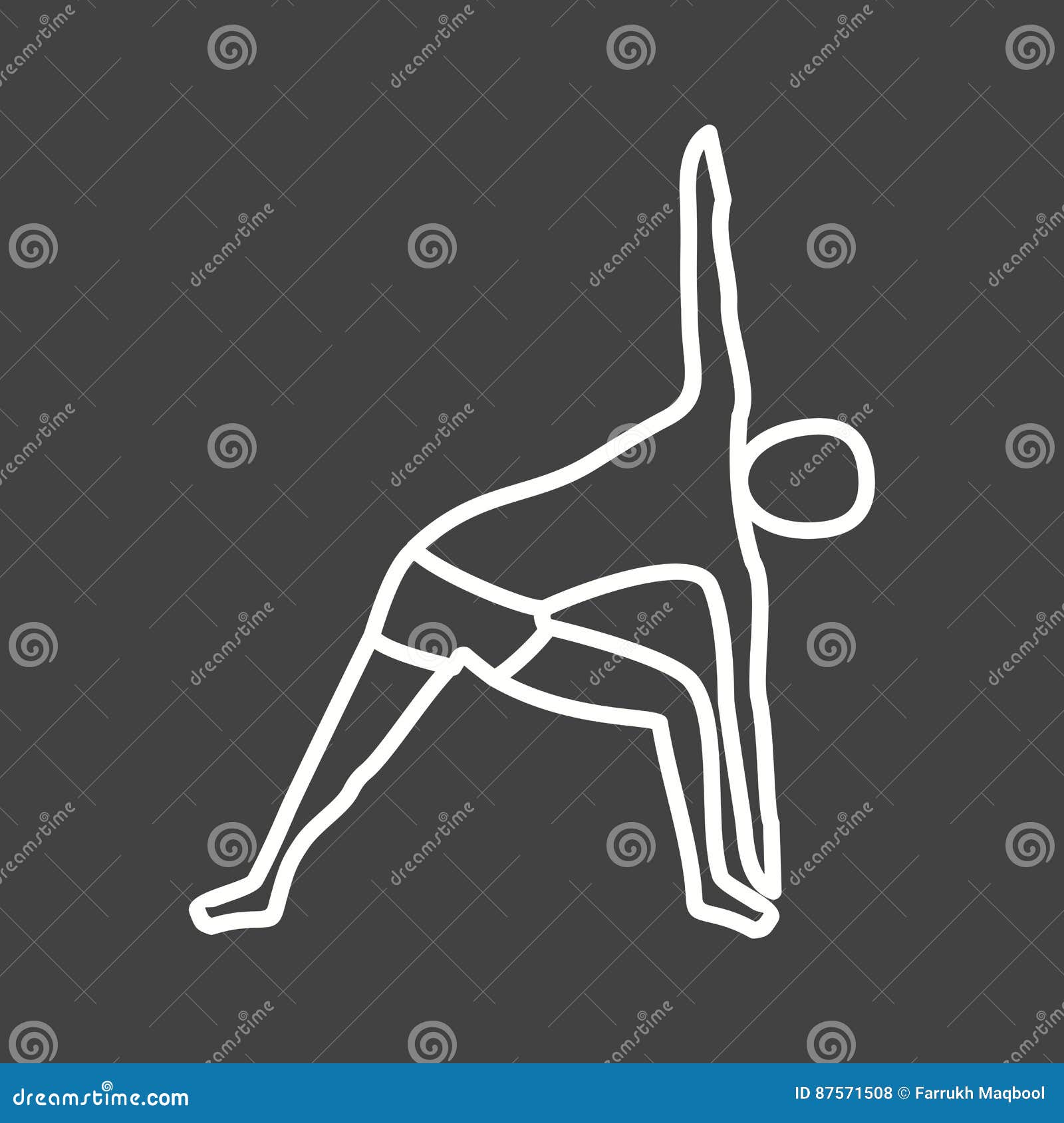 Triangle Left stock vector. Illustration of power, exercise - 87571508