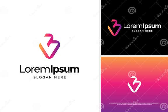 Triangle Letter B Line Logo Design, Initial B Geometric Logo Vector ...