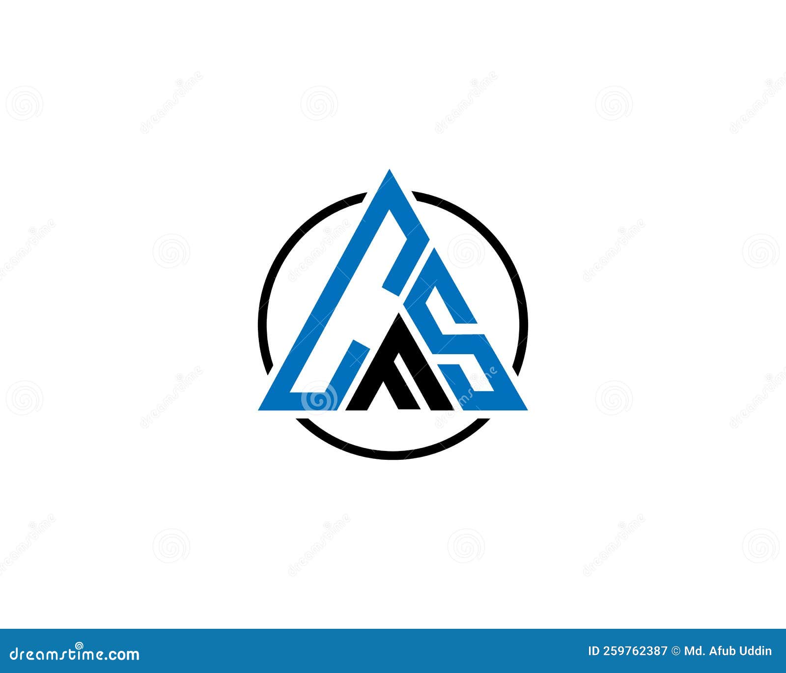 Triangle Letter CFS And CSF Initial Logo Design Cartoon Vector ...