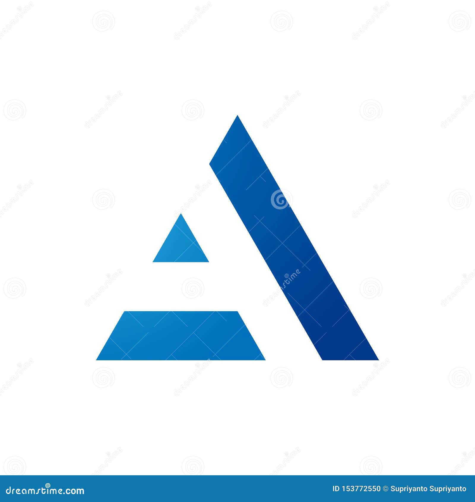 Triangle Letter a Initial Logo Design Stock Vector - Illustration of ...