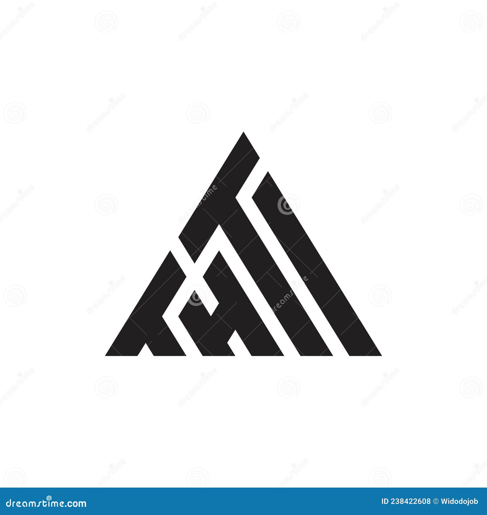 Triangle Letter A With Comet Logo Concept Design. Symbol Graphic ...