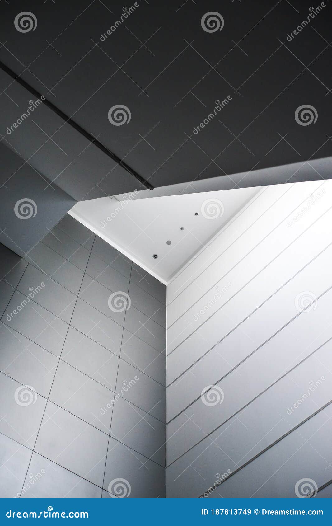 Triangle with Light and Shadow Stock Image - Image of shadow, gray ...