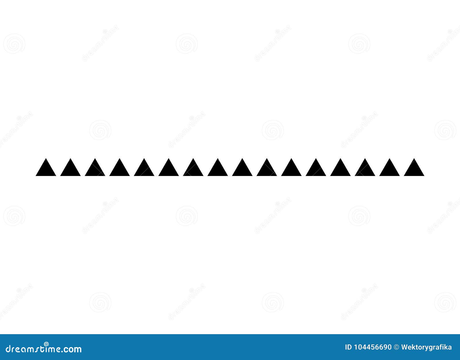 Triangle Line Divider Vector Design Footer Modern Border Stock Vector ...