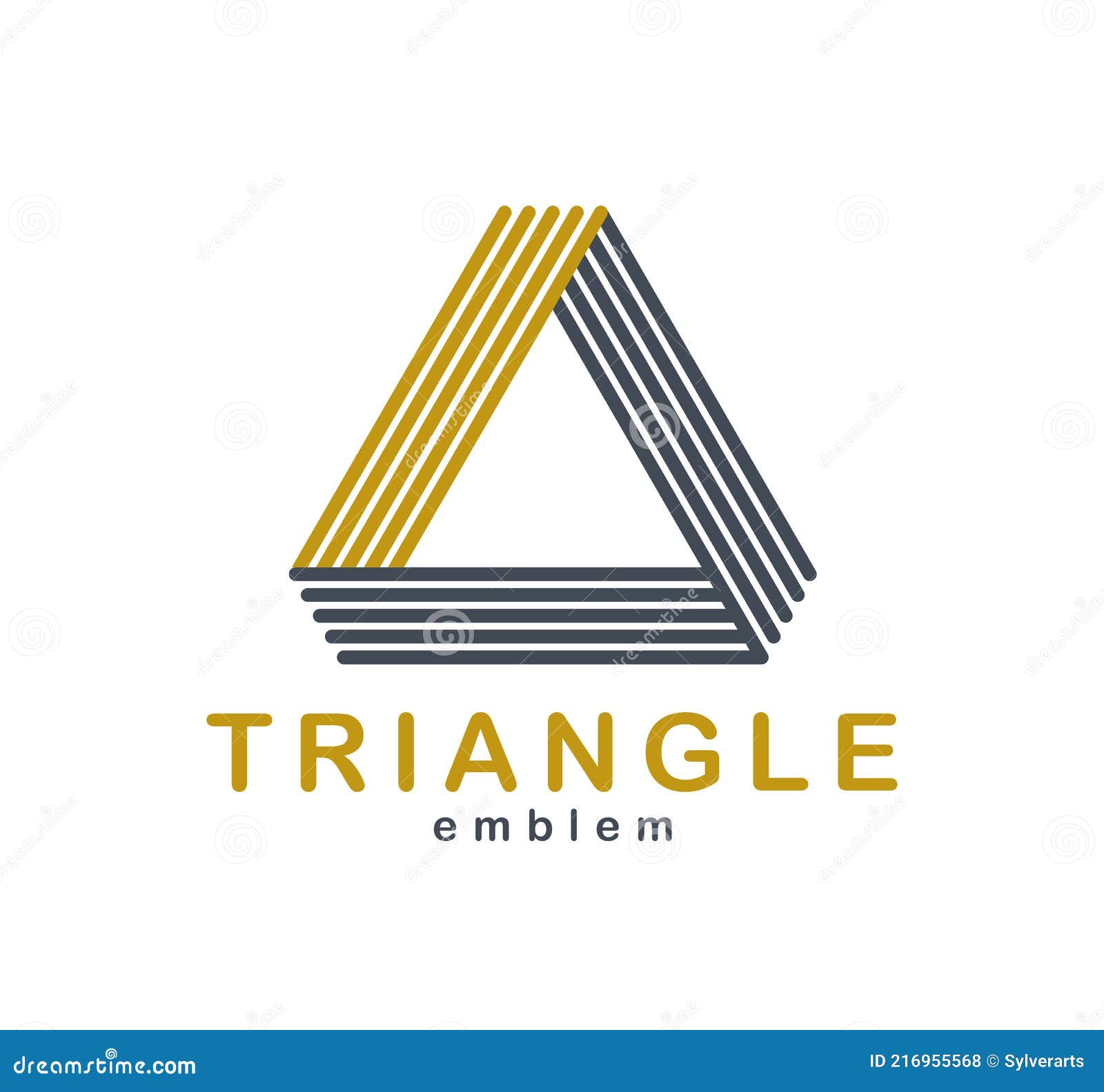 Triangle Linear Vector Symbol Isolated on White Background, Sacred ...