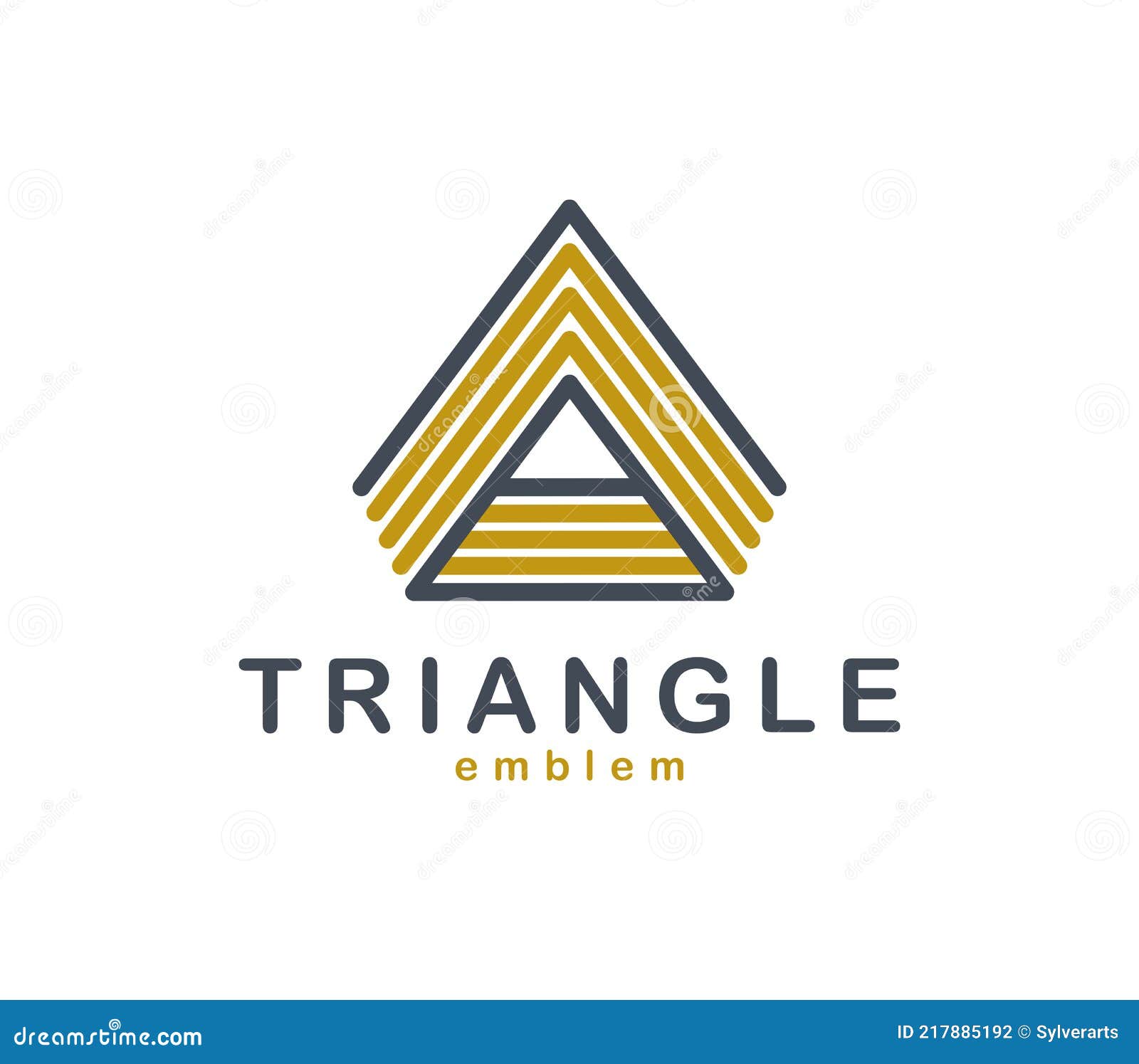 Triangle Linear Vector Symbol Isolated On White Background, Sacred ...