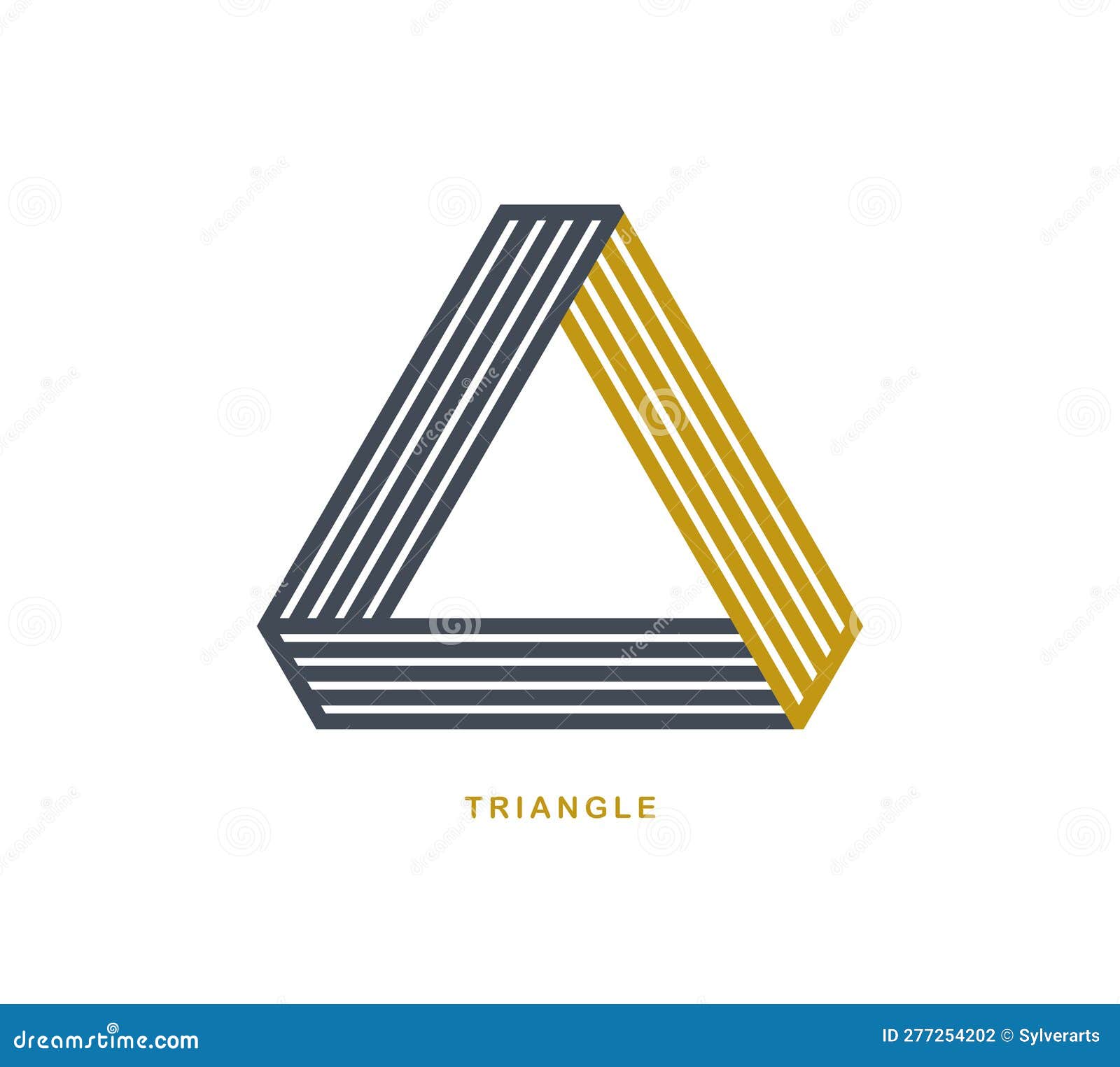 Triangle Linear Vector Symbol Isolated on White Background, Sacred ...