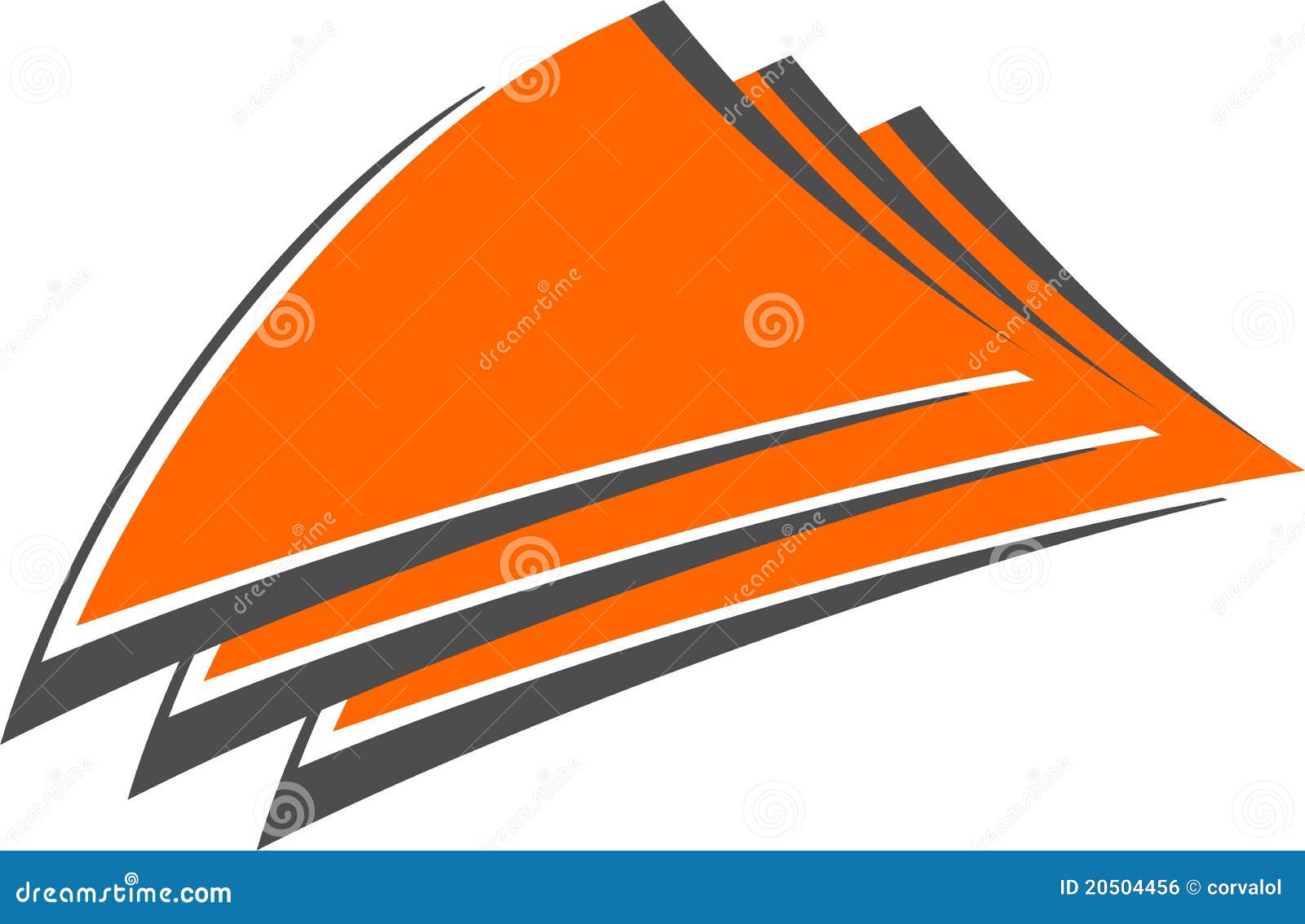 Triangle logo stock vector. Illustration of orange, triangle - 20504456