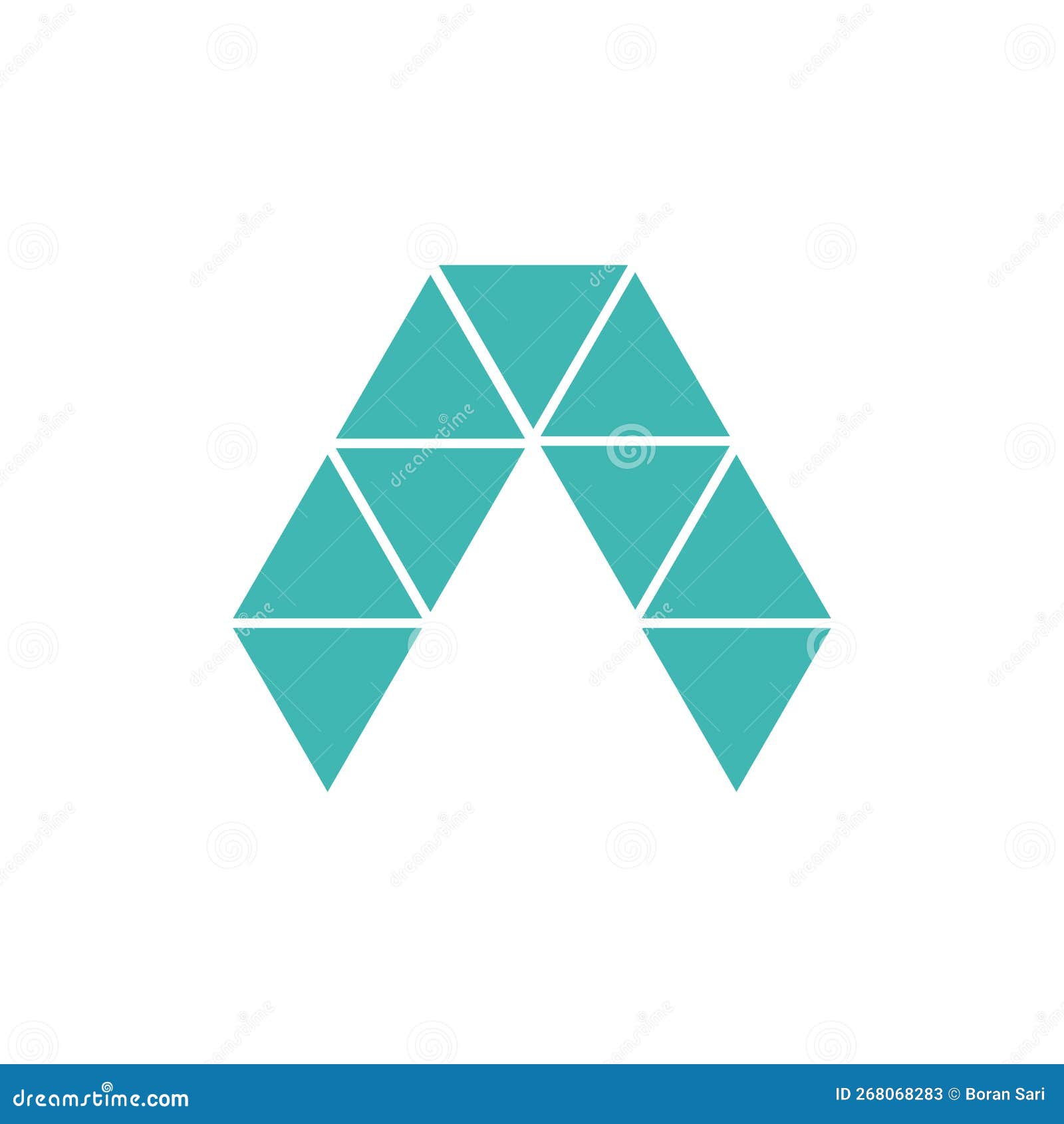 A Triangle Logo Logo Concept, Branding, Creative Simple Icon Stock ...
