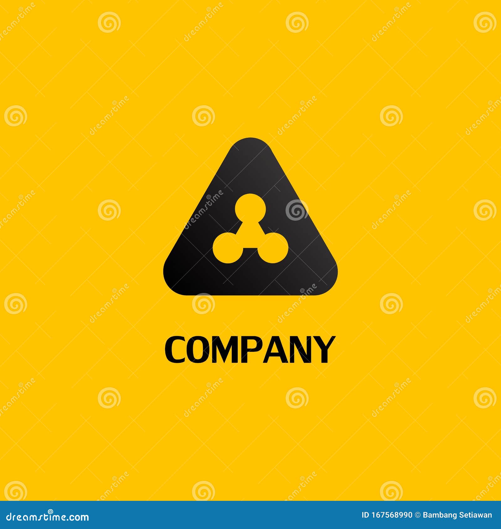 Triangle Logo Concept, Network, Construction Company Logo Design ...