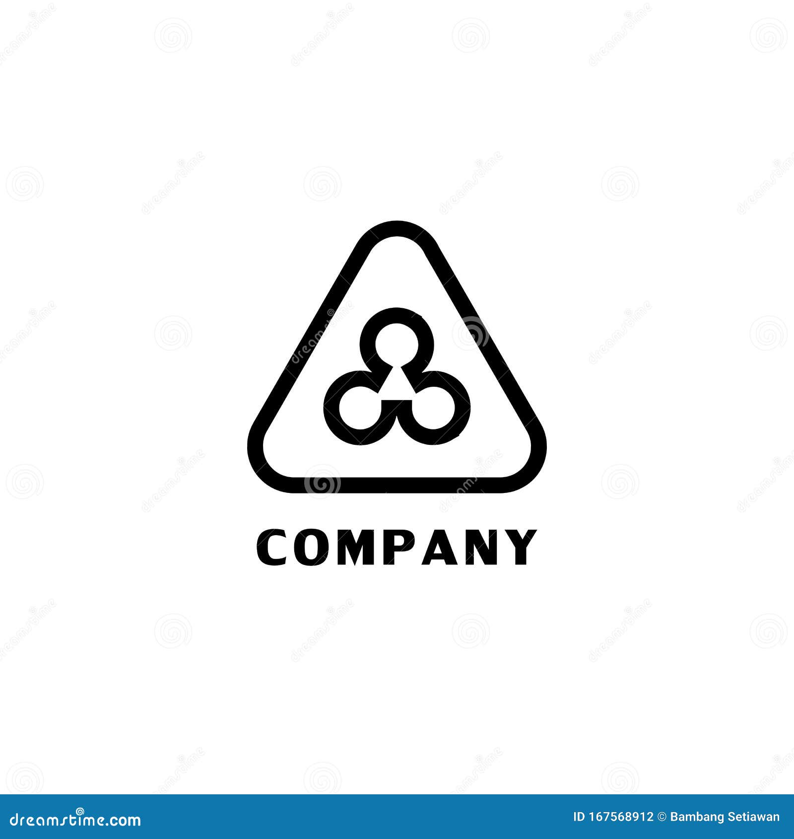 Triangle Logo Concept, Network, Construction Company Logo Design ...