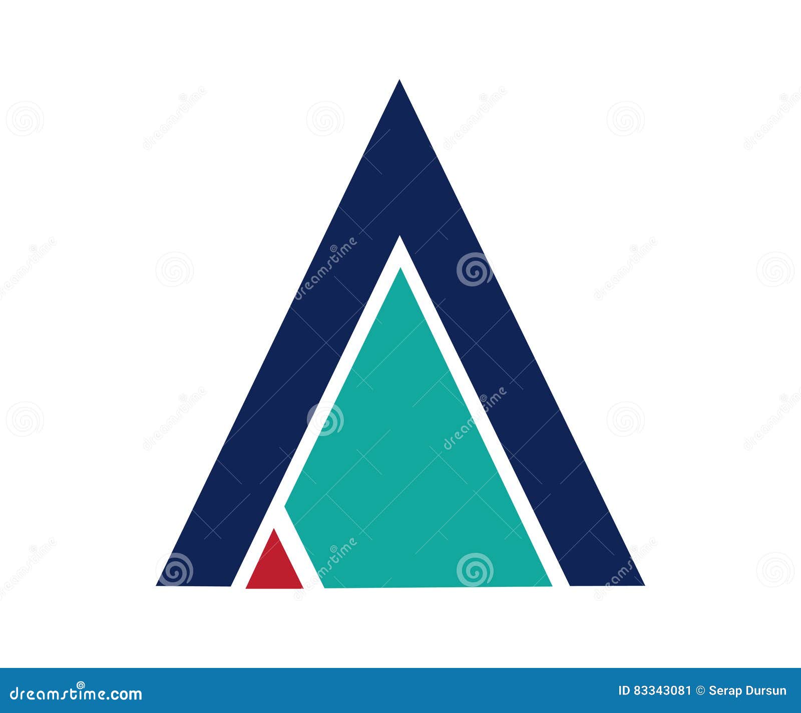 Triangle Logo Design illustration de vecteur. Illustration du fonte ...