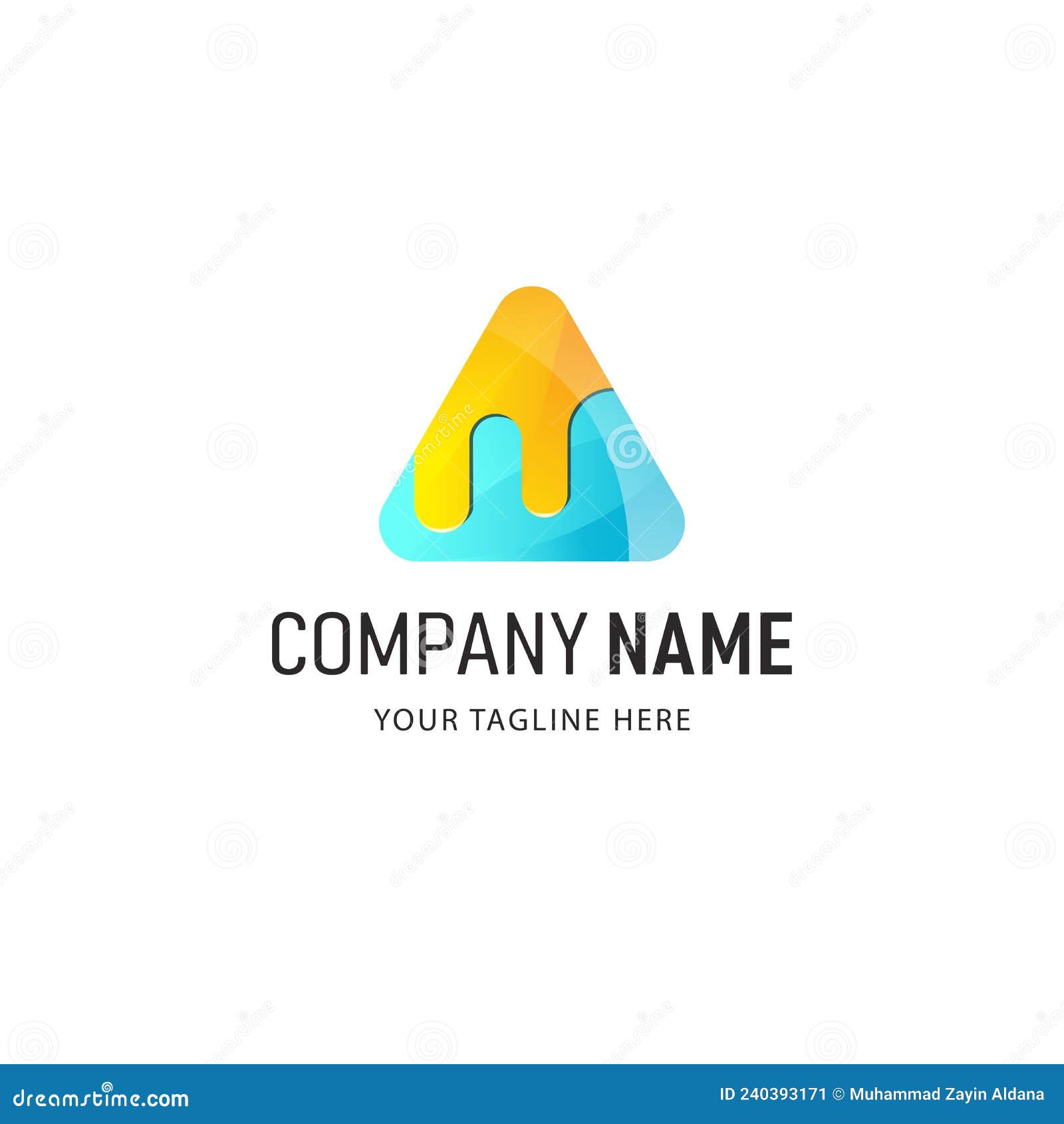 Triangle Logo Design. Abstract Logo Vector Illustration Stock Vector ...