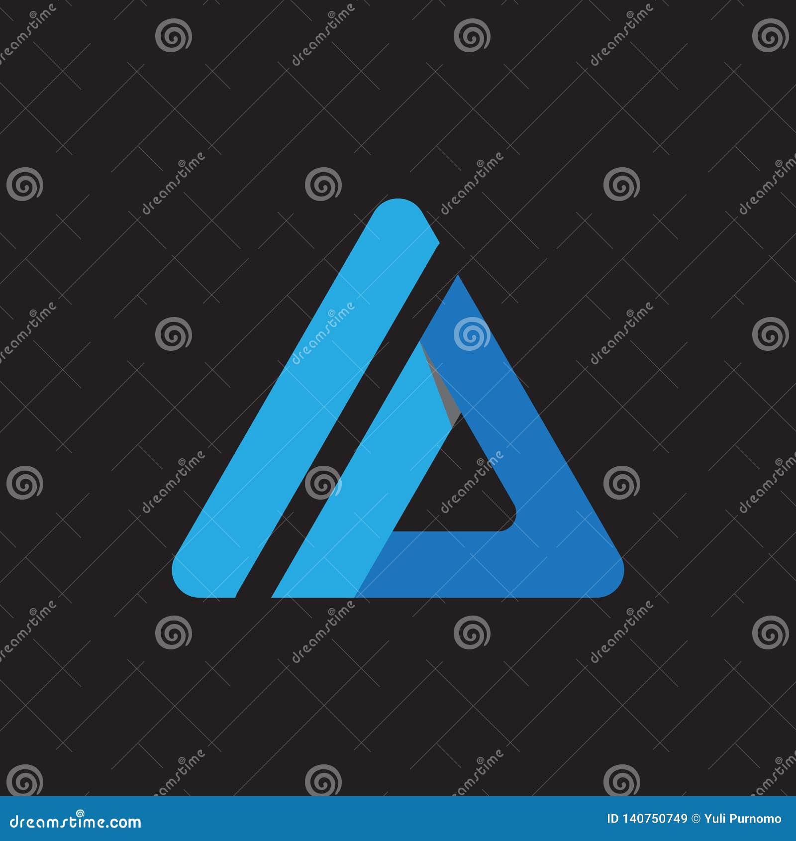 Triangle Business Company Logo Stock Illustration - Illustration of ...