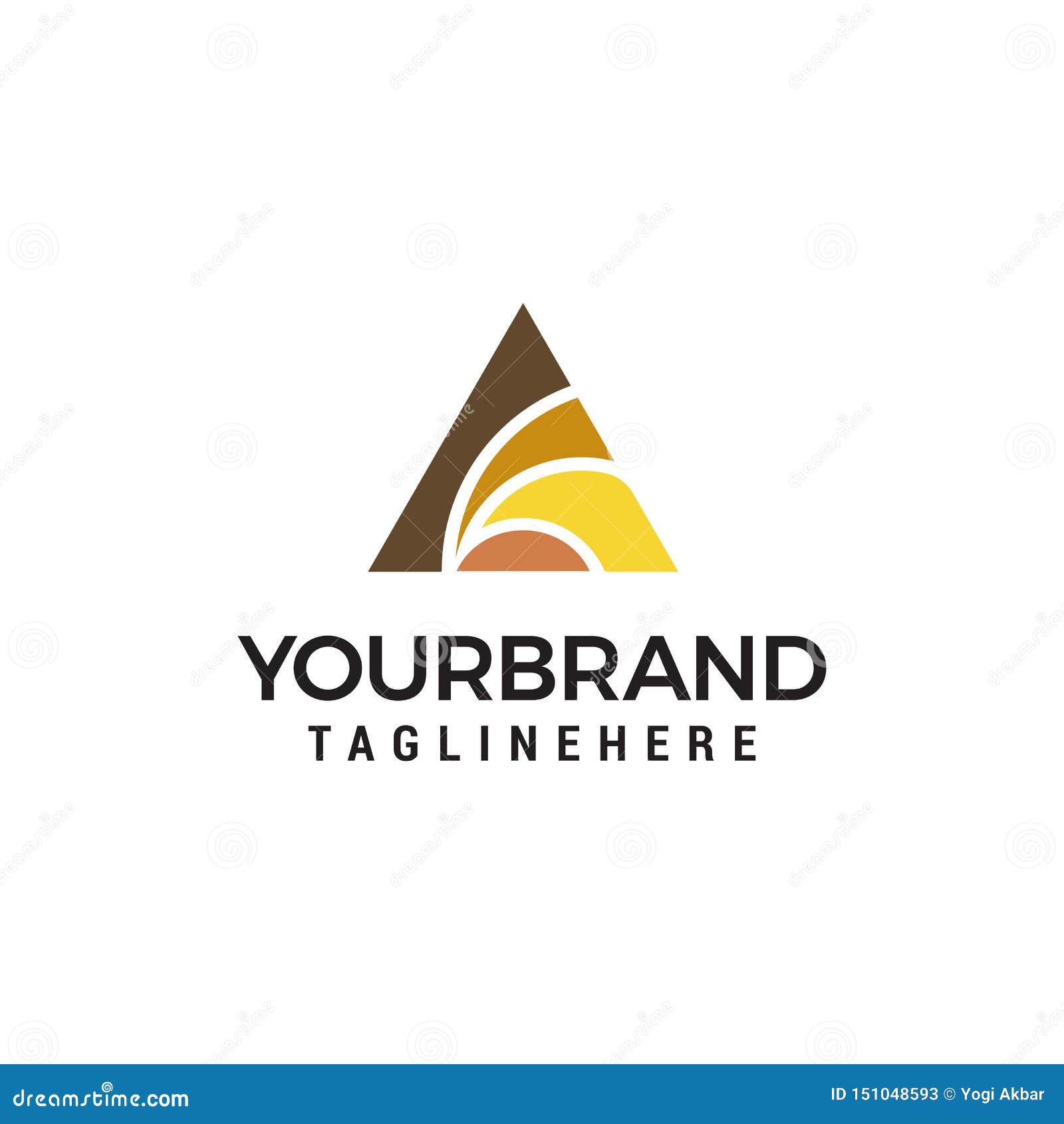 Triangle Logo Design Concept Template Stock Vector - Illustration of ...