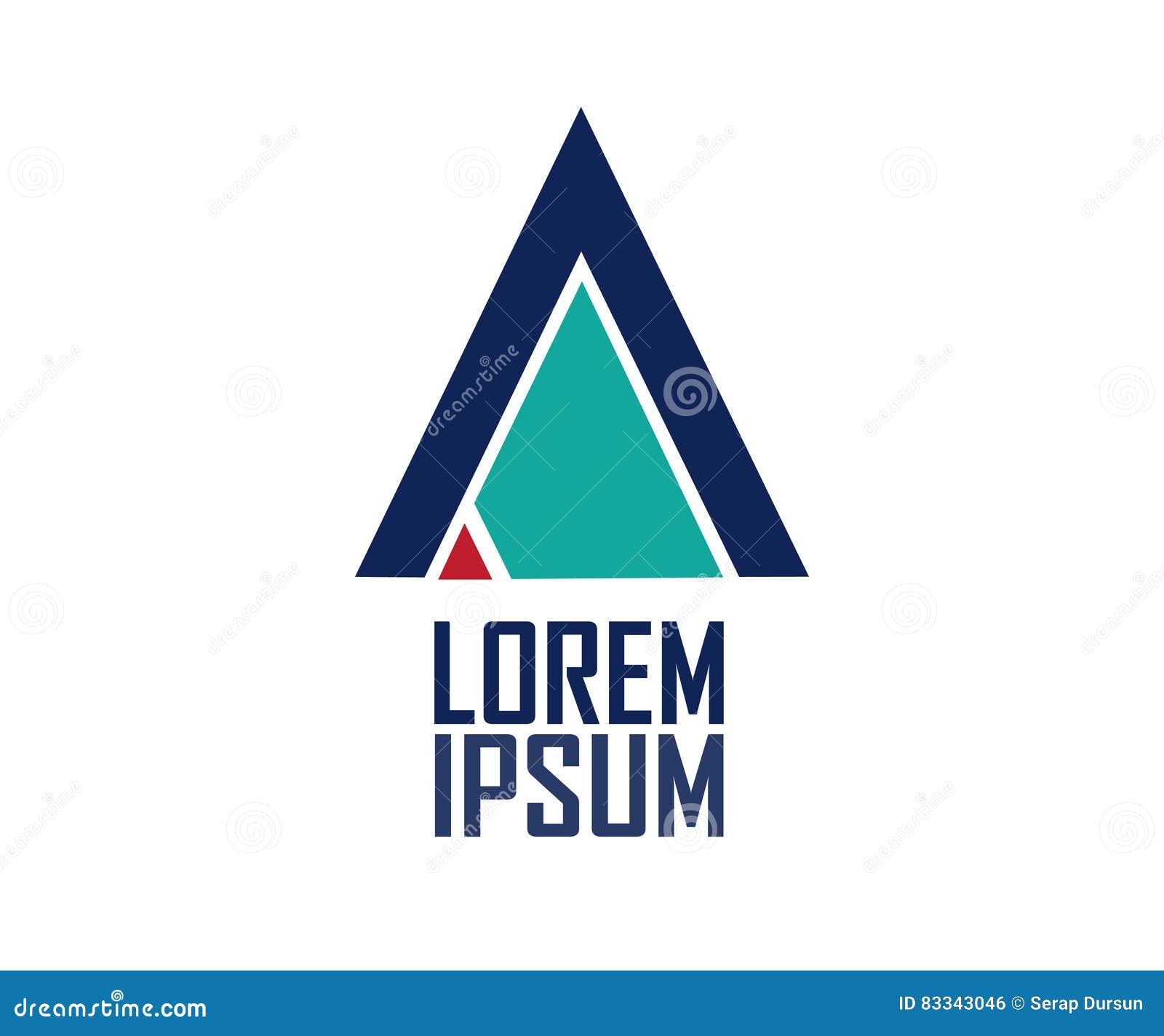 Triangle Logo Design stock vector. Illustration of branding - 83343046