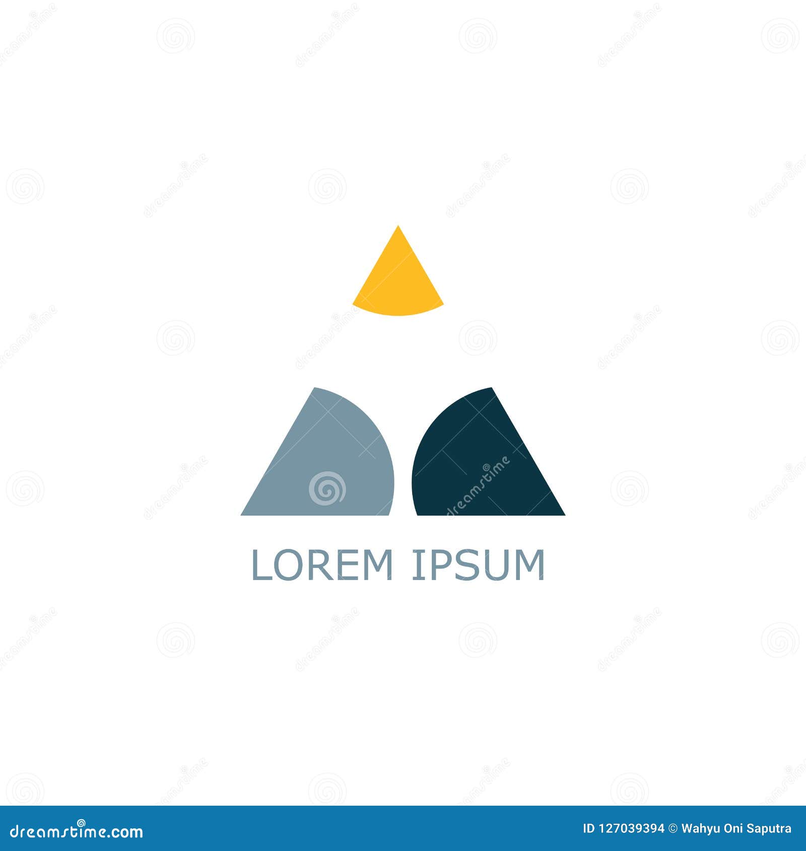 Triangle Logo Design Vector Illustration Stock Vector - Illustration of ...