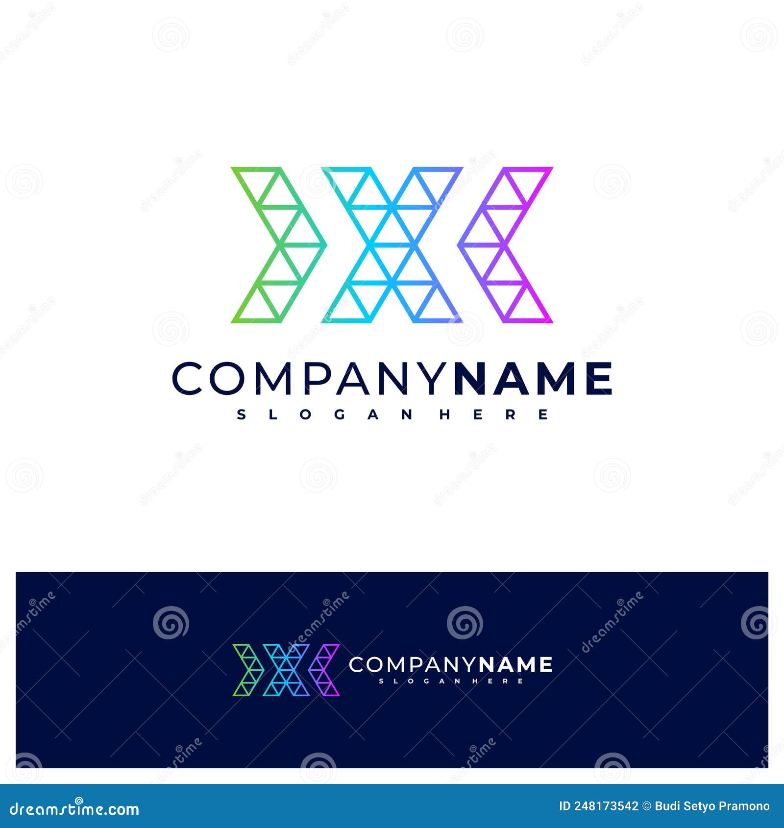 Triangle X Logo Design Vector, Creative X Logo Concepts Template ...