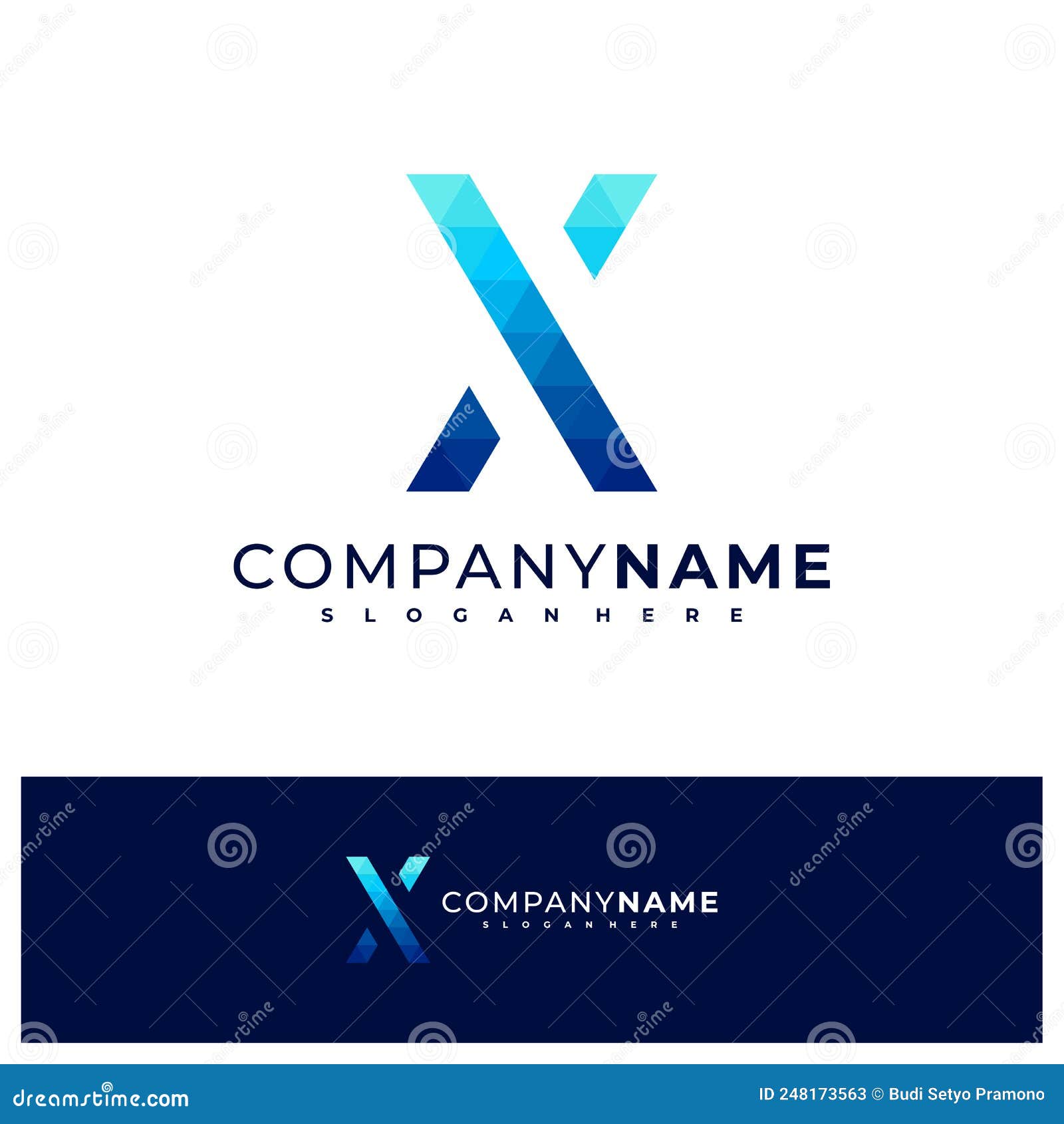 Triangle X Logo Design Vector, Creative X Logo Concepts Template ...